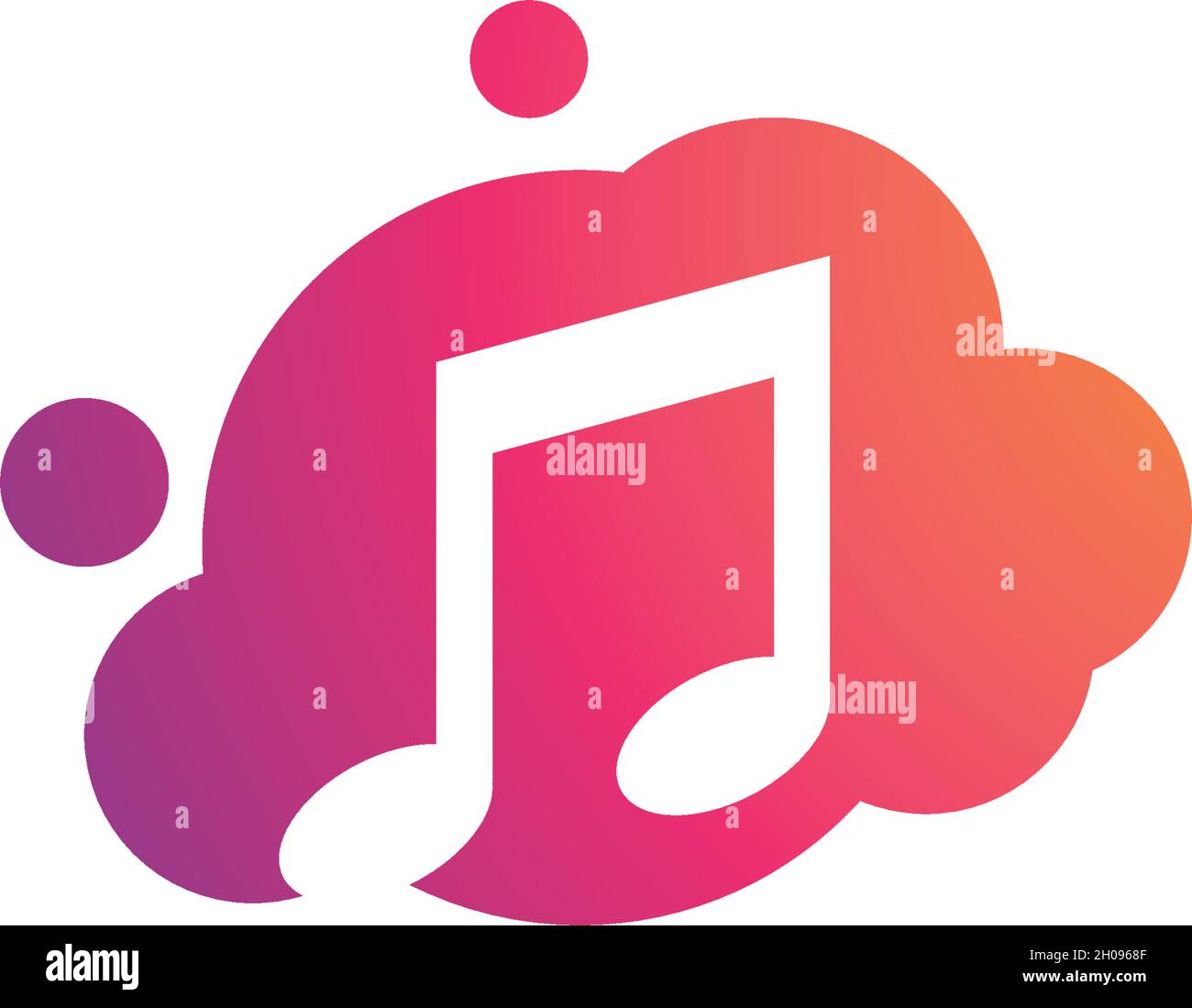 Music note logo Vector template Stock Vector Image & Art - Alamy