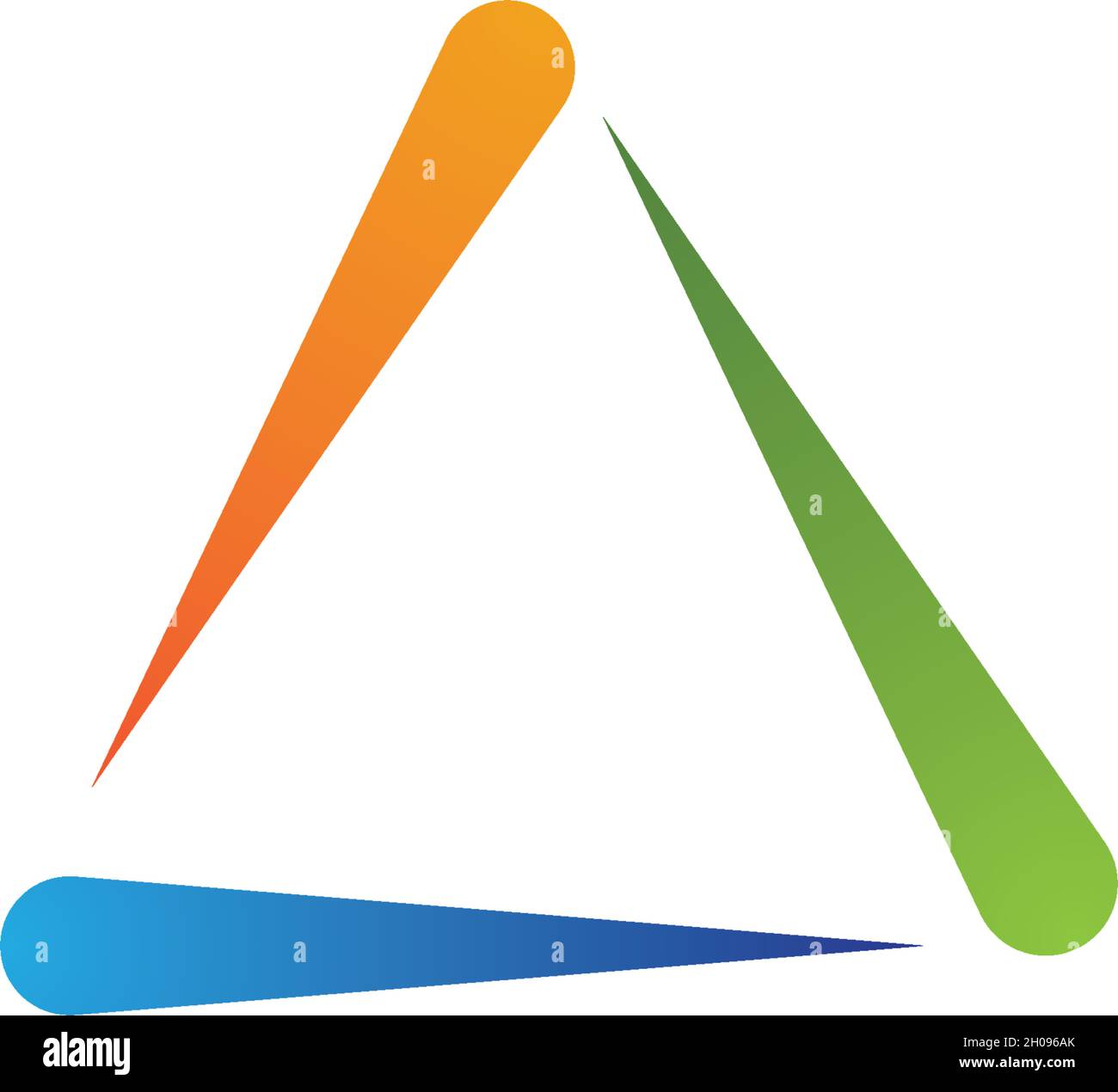 Triangle Logo vector Template Stock Vector Image & Art - Alamy