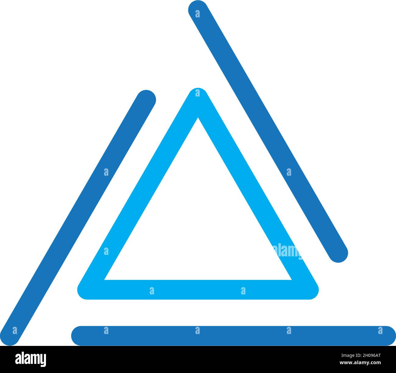 Triangle logo vector hi-res stock photography and images - Alamy