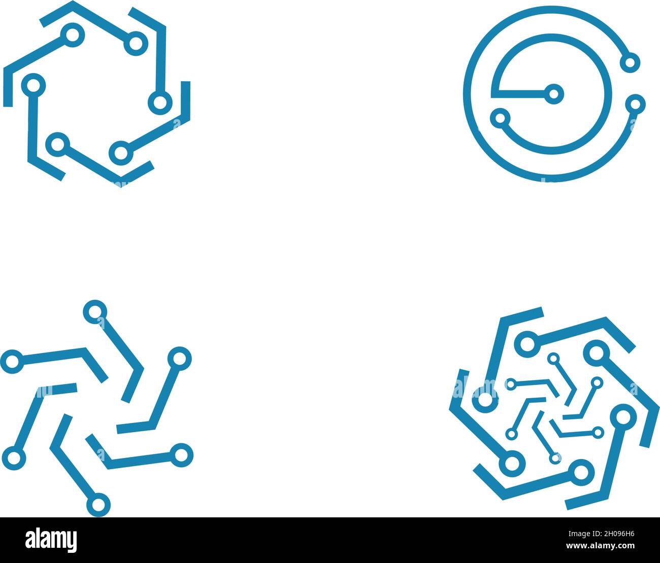 circuit technology logo vector template Stock Vector Image & Art - Alamy