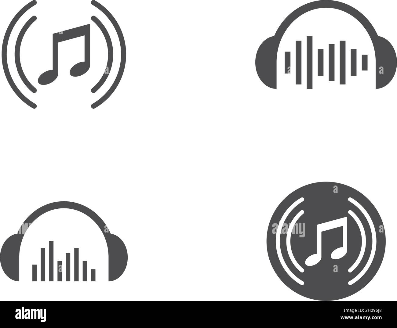 Music icon set, Illustration Stock Vector Image & Art - Alamy