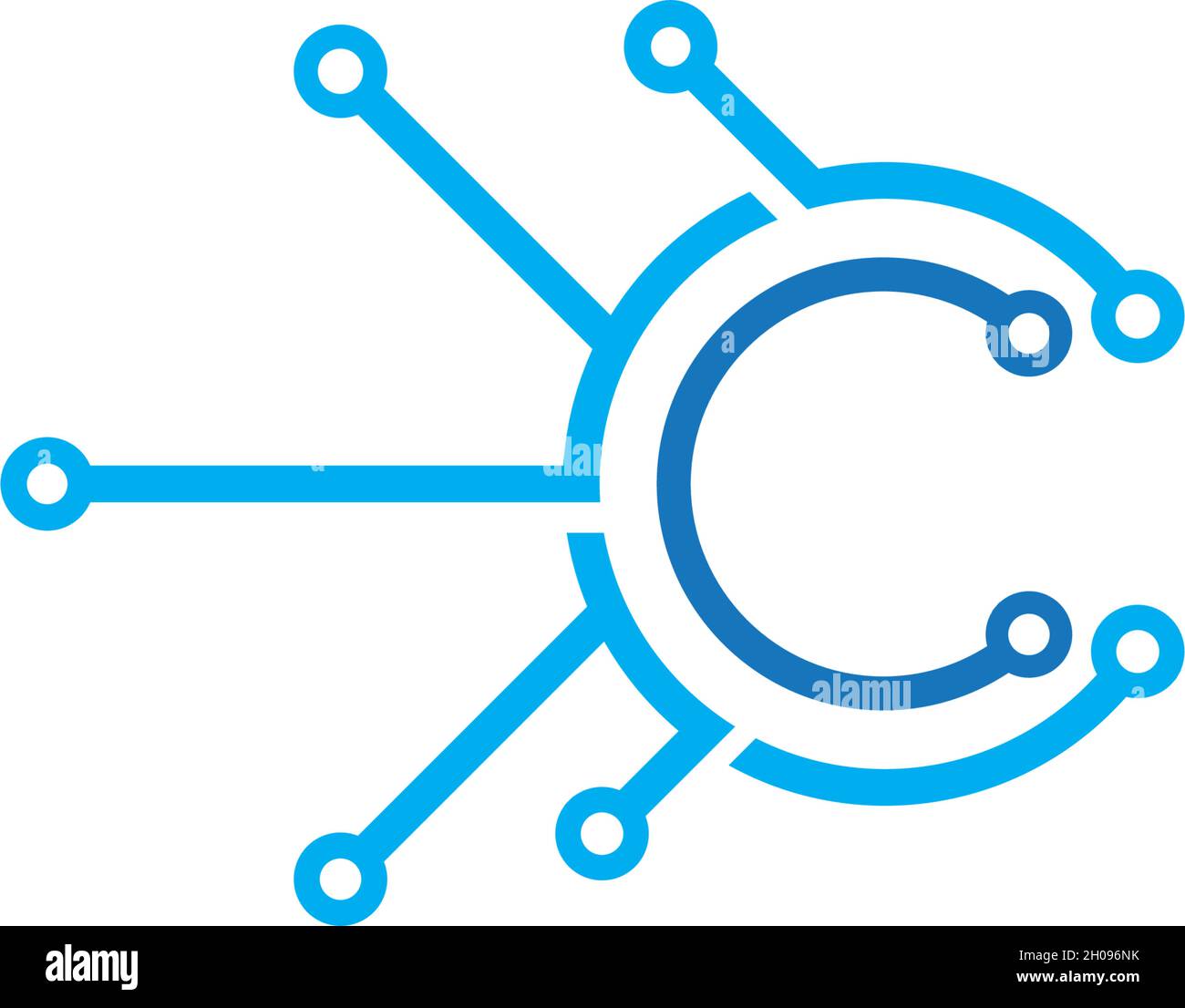 circuit technology logo vector template Stock Vector Image & Art - Alamy