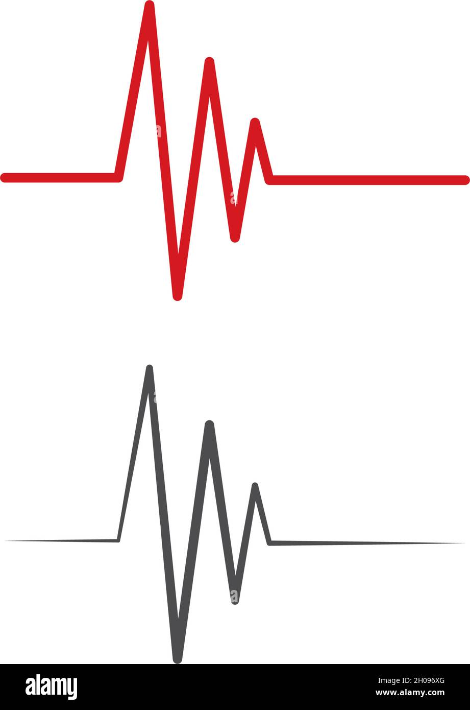Pulse line ilustration vector template Stock Vector Image & Art - Alamy