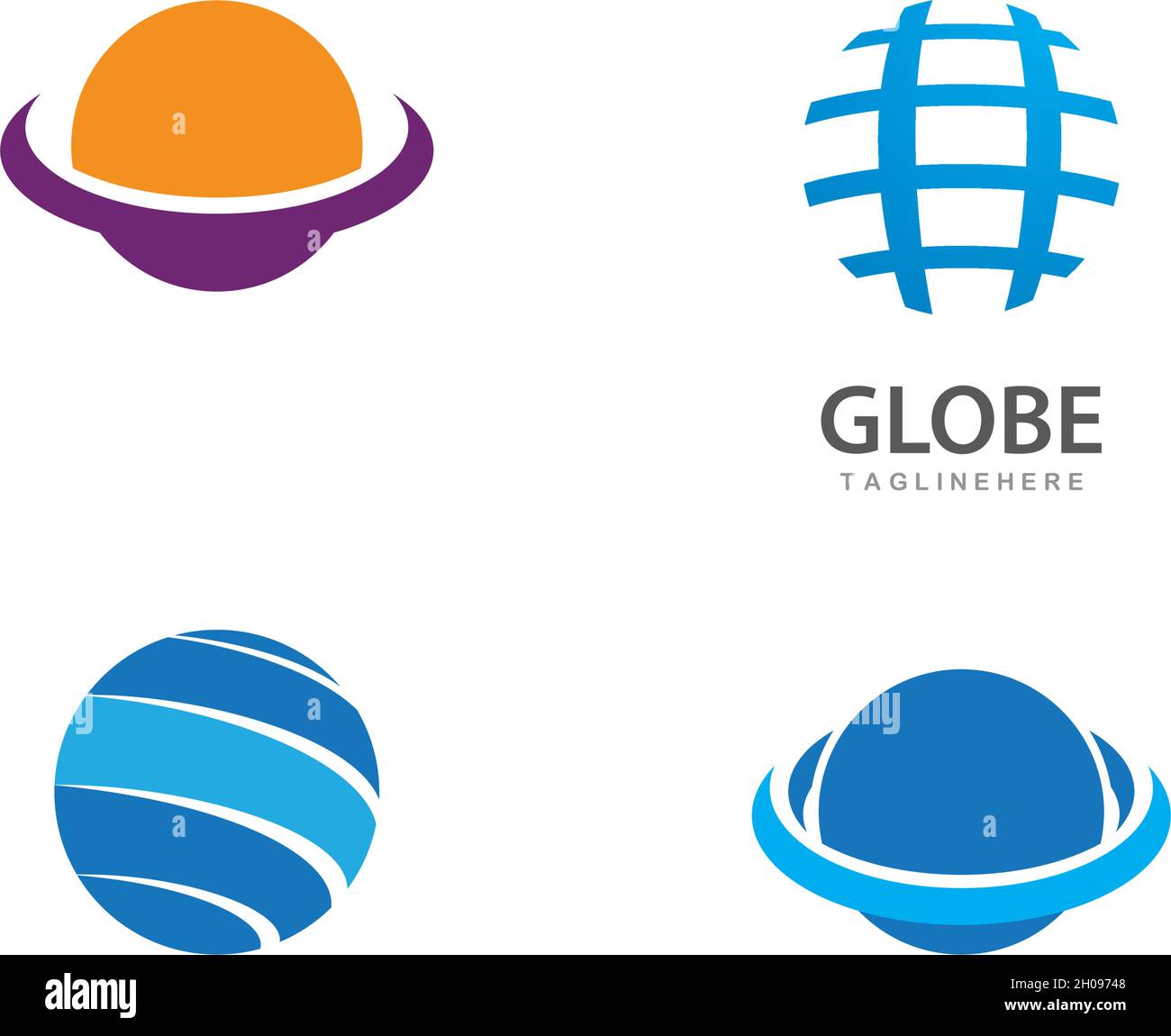 Globe tech logo vector template Stock Vector Image & Art - Alamy