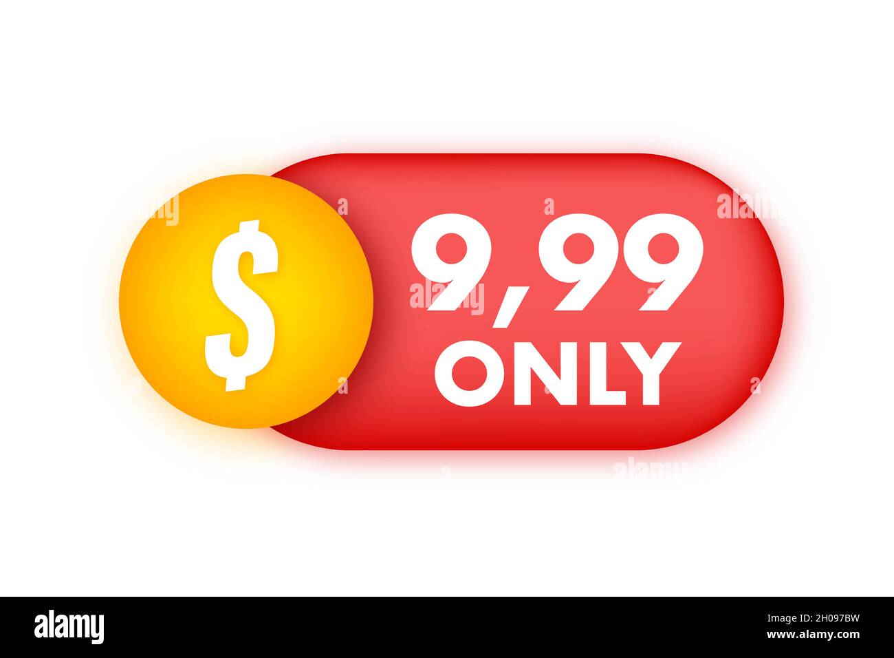 Discount sticker. Template with 99 only. Vector template design. Sale ...