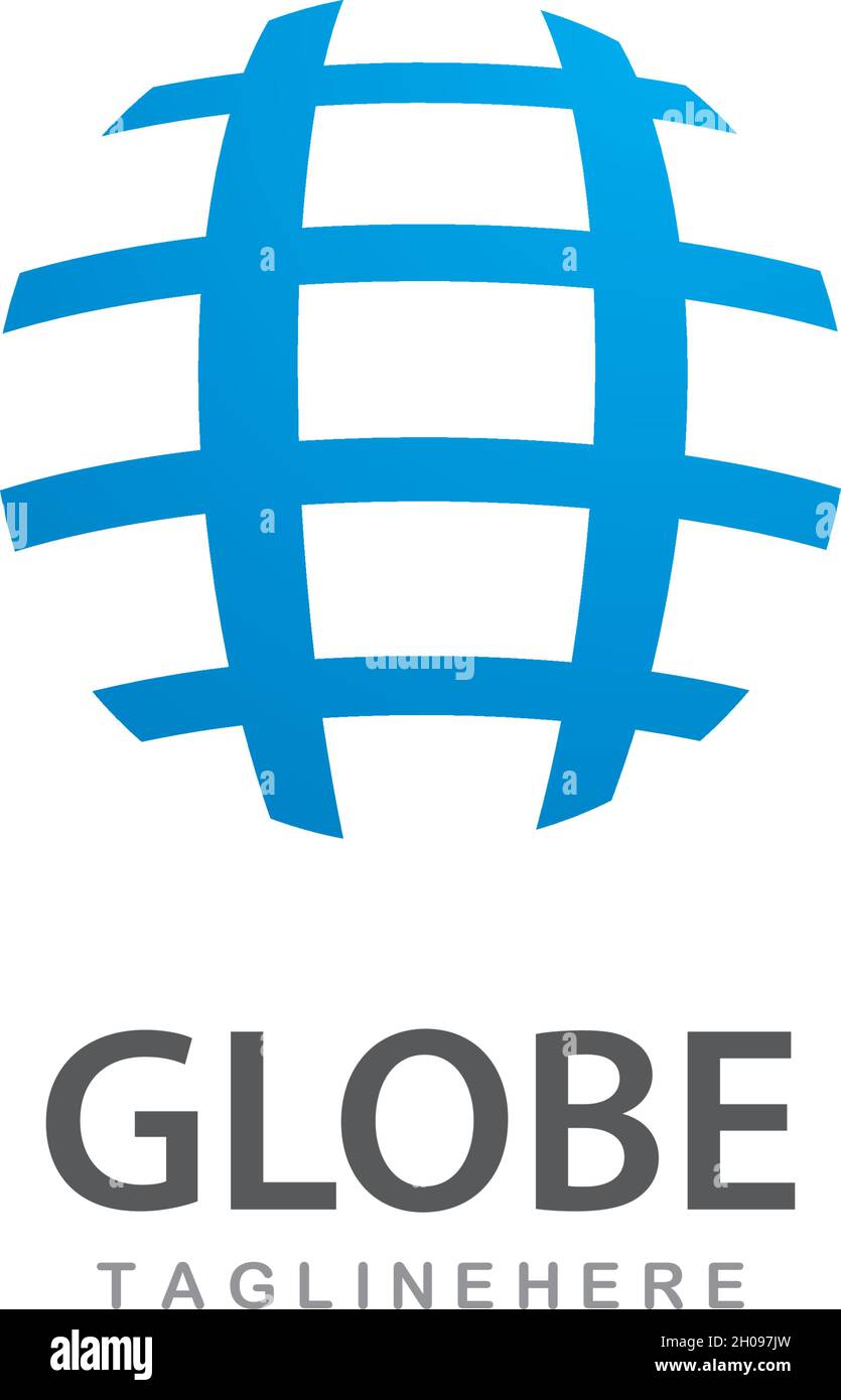 Globe technology ilustration logo vector template Stock Vector Image ...