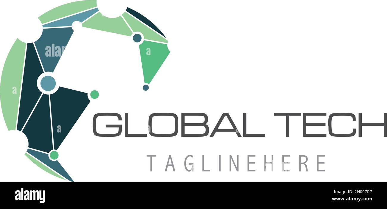 Business technology logo template vector Stock Vector Image & Art - Alamy