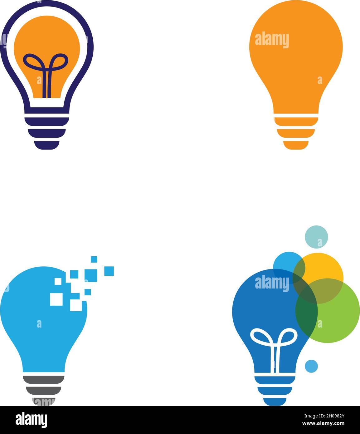 Bulb logo vector ilustration template Stock Vector Image & Art - Alamy