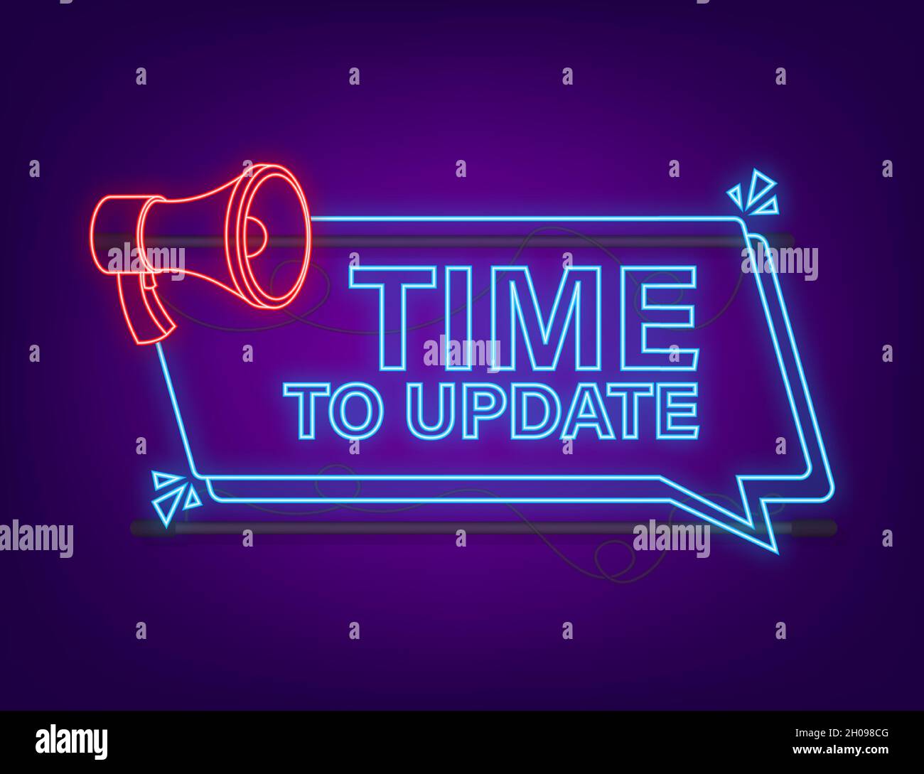 System software update or upgrade. Banner new update. Time to Update ...