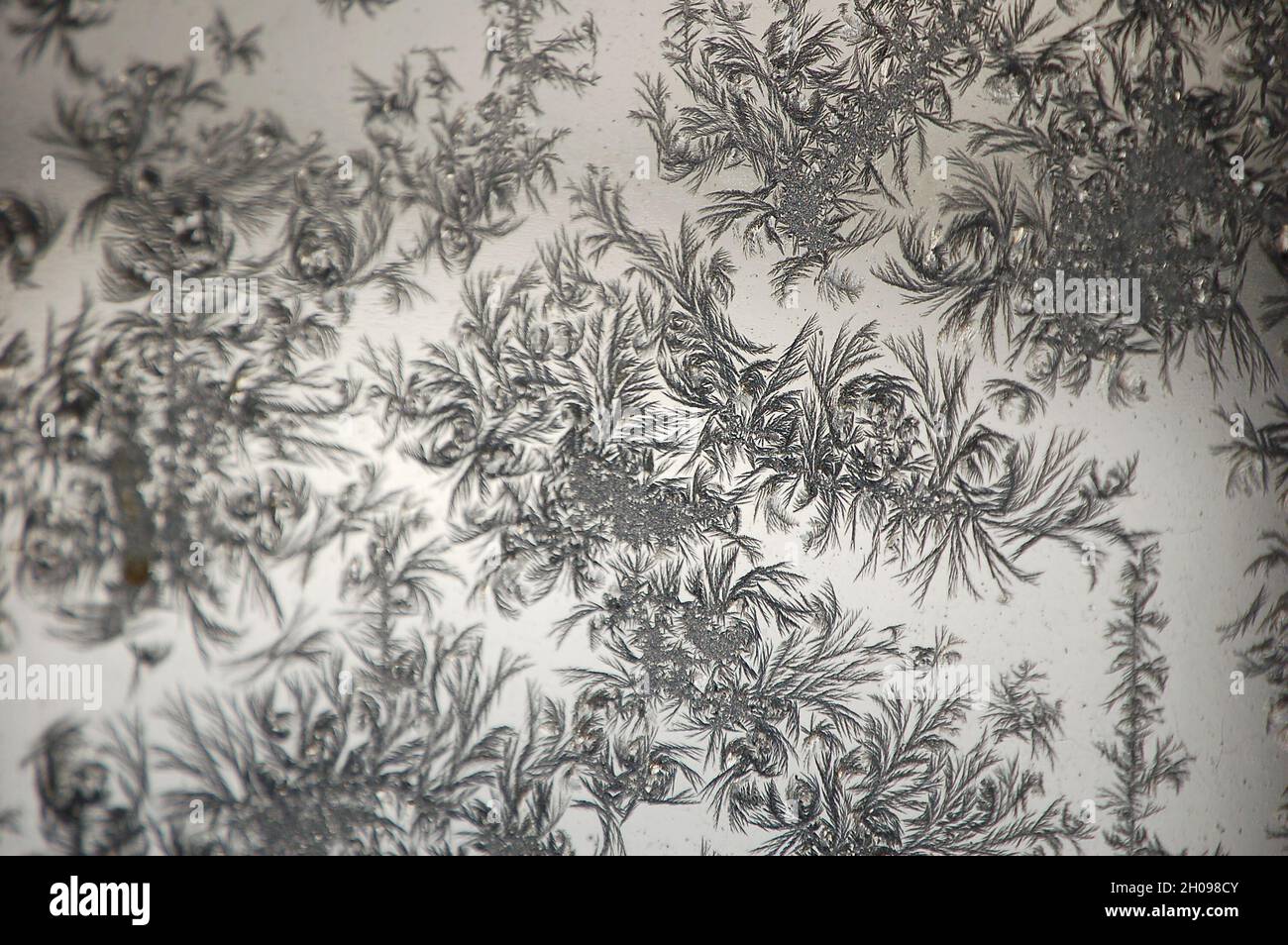 abstract frost patterns on glass close up Stock Photo - Alamy