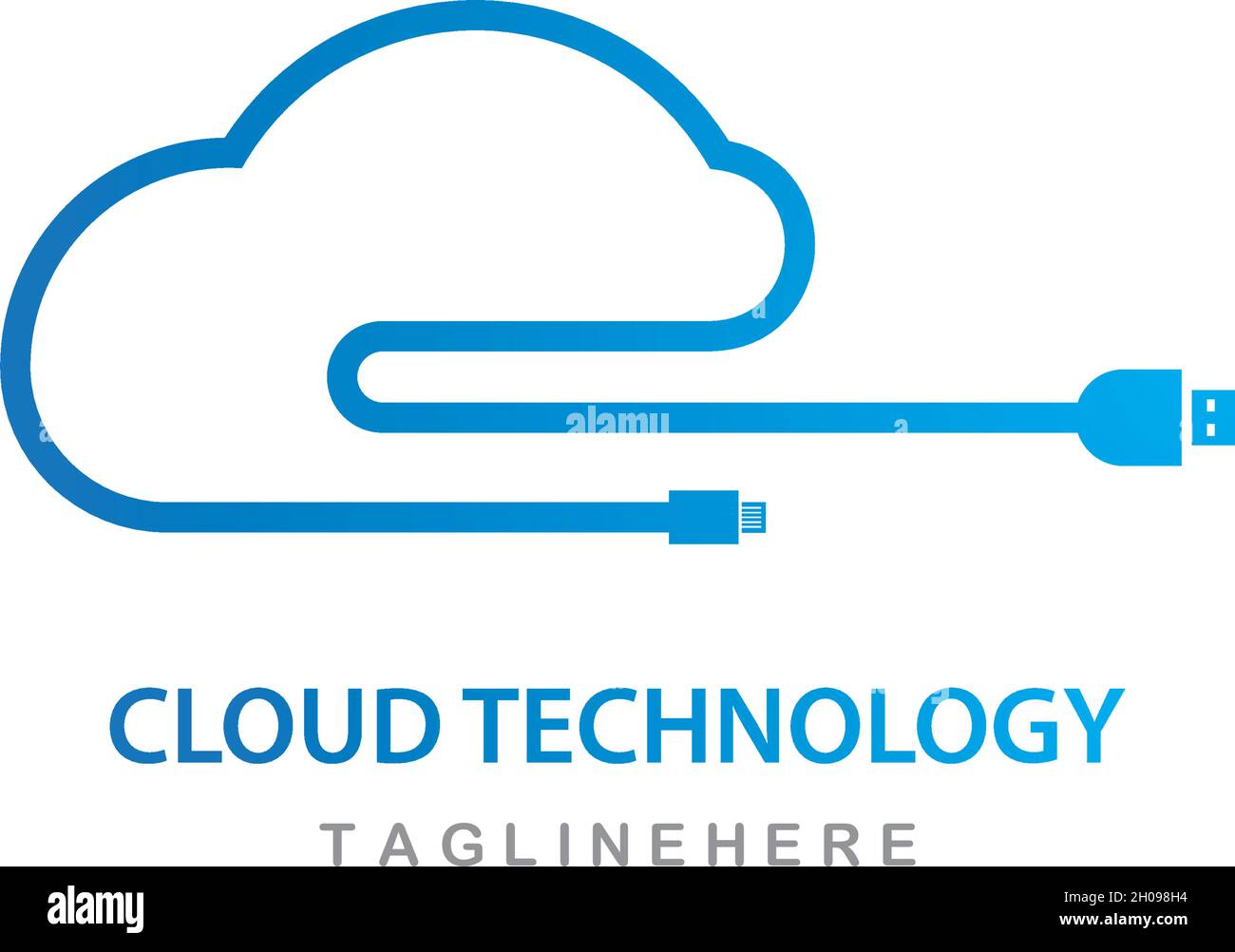 cloud technology logo vector template design Stock Vector Image & Art ...