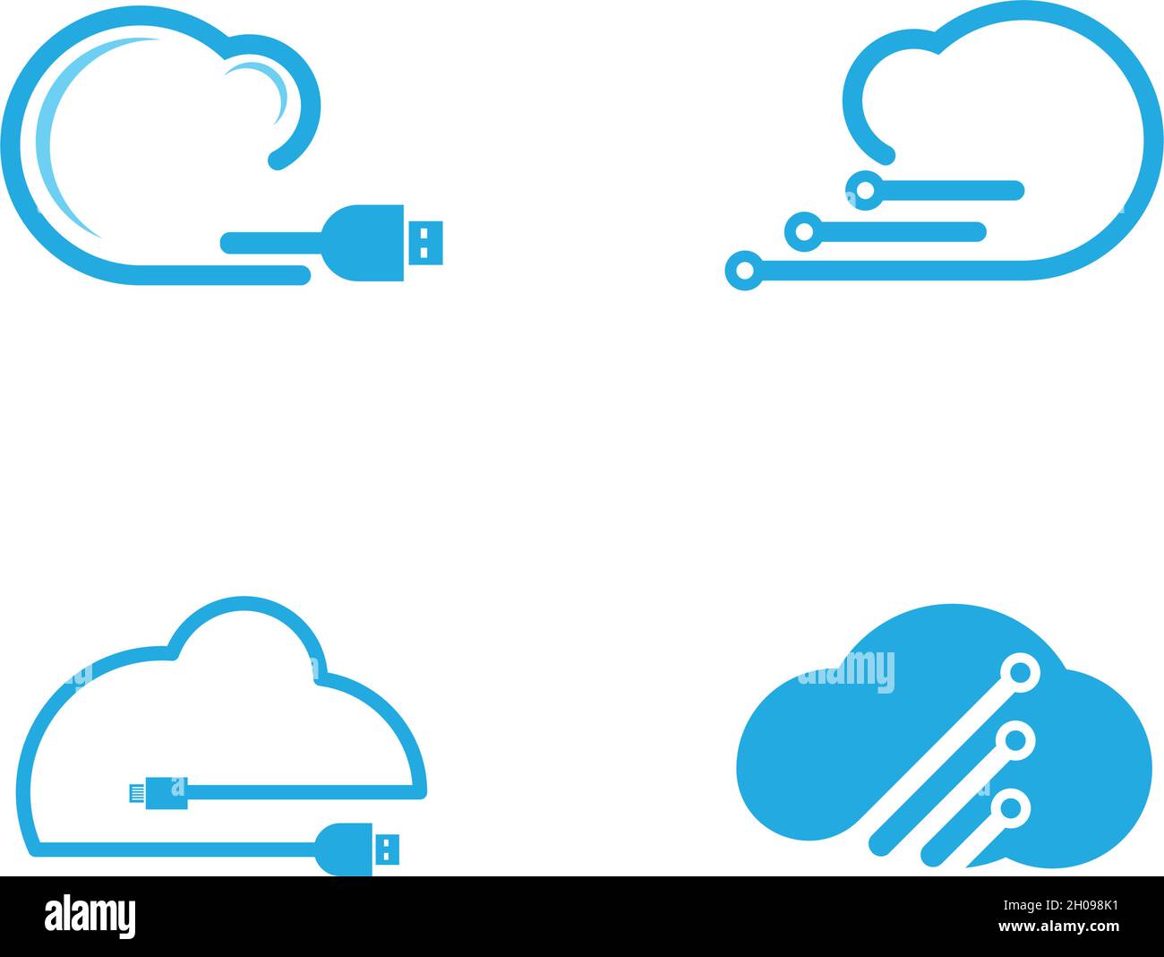 Cloud technology logo Stock Vector Images - Alamy