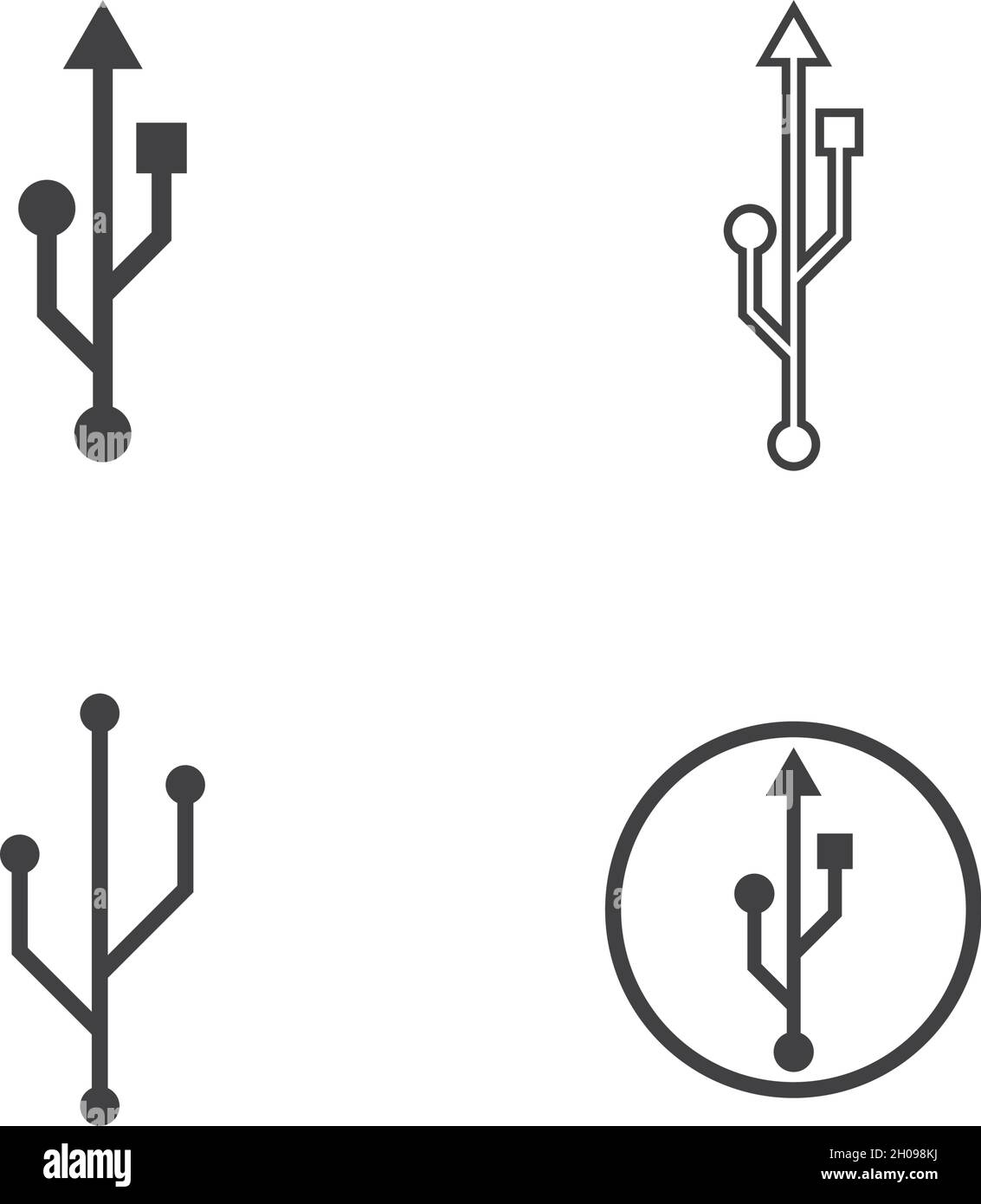 USB data transfer icon vector template Stock Vector Image & Art - Alamy
