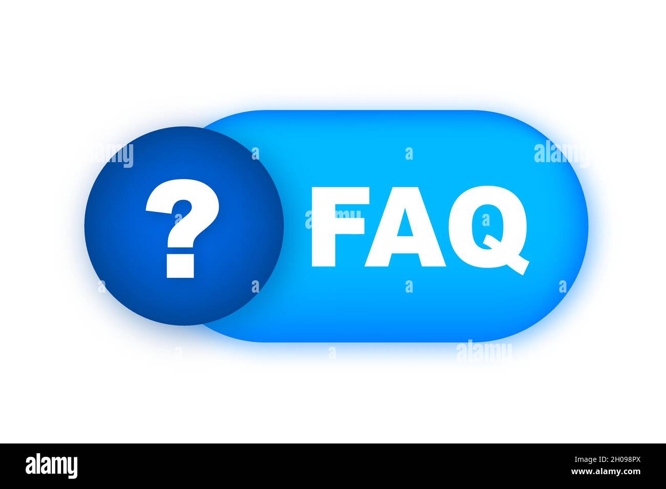 Frequently asked questions FAQ banner. Speech bubble with text FAQ. Vector stock illustration ...