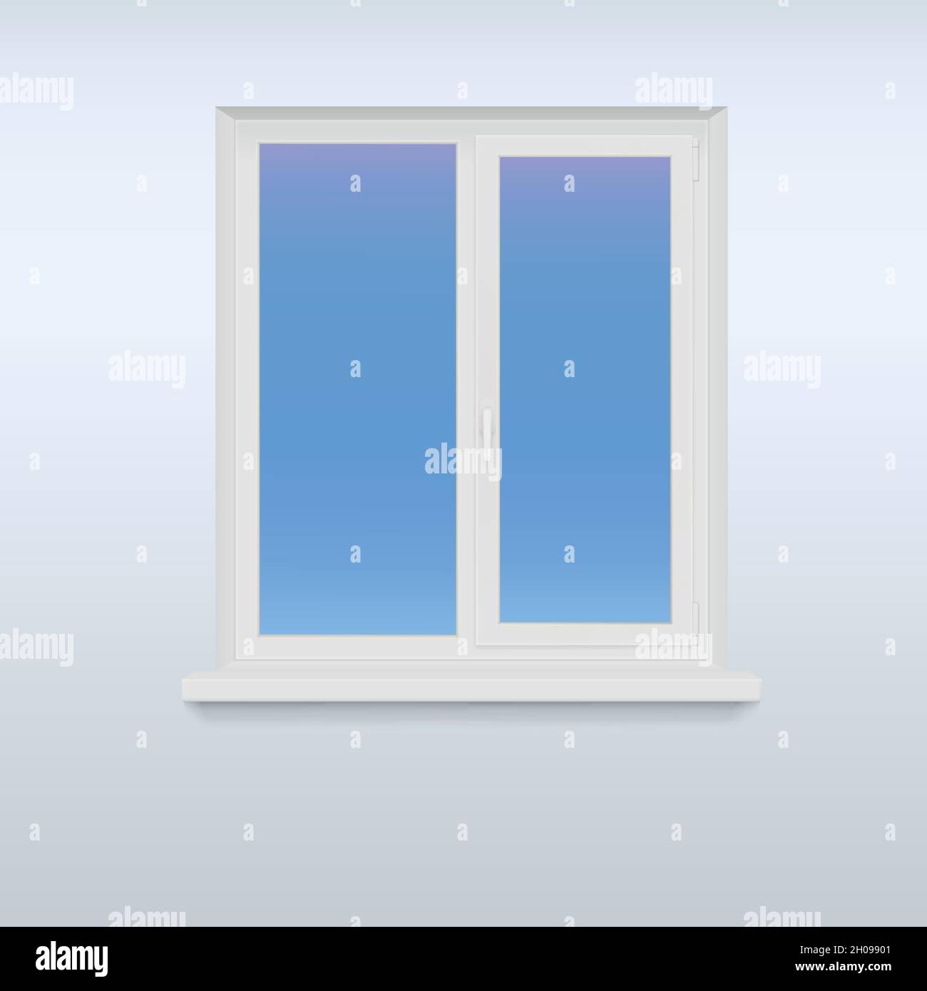 Closed, white plastic window Stock Vector Image & Art - Alamy