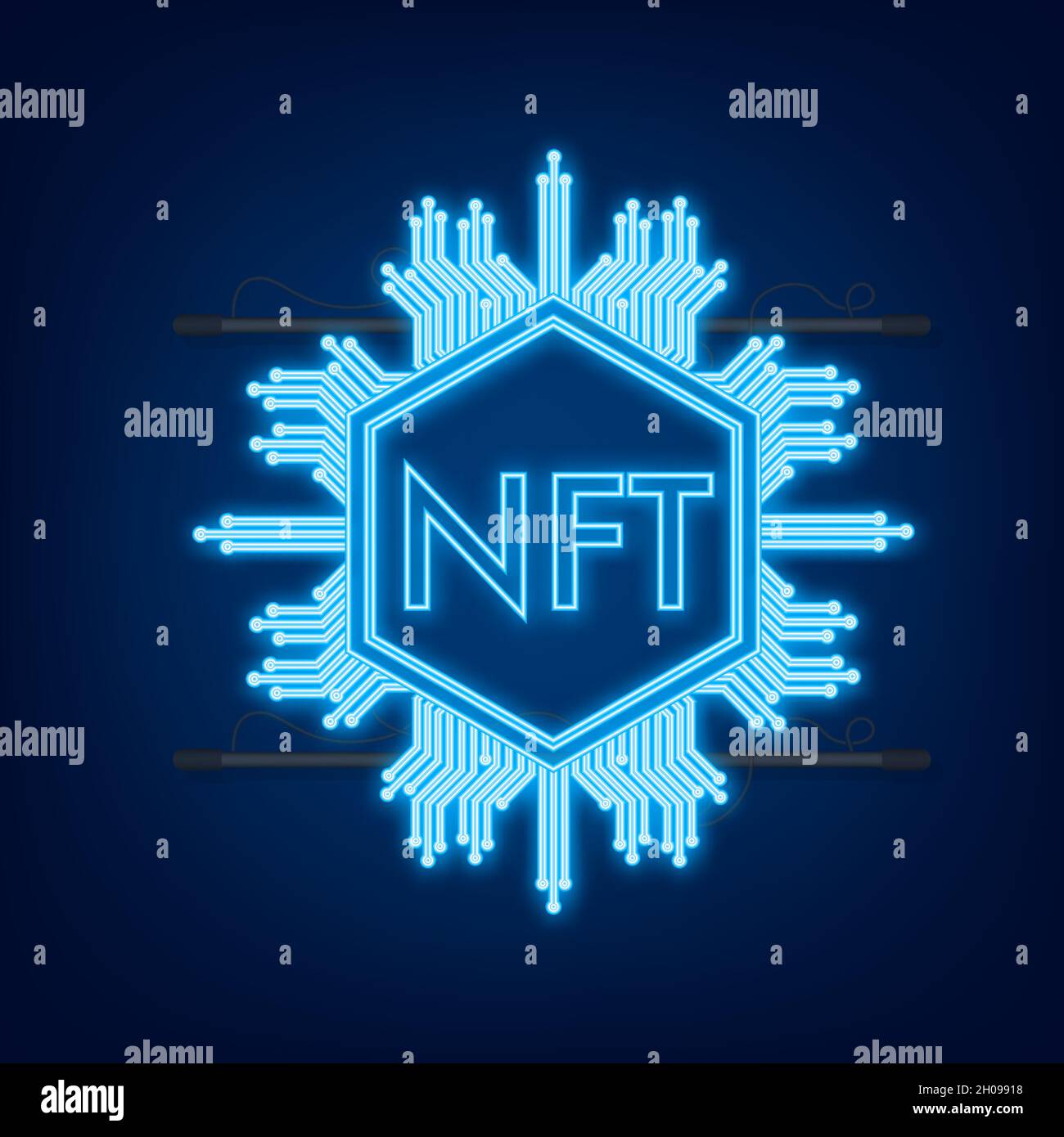Neon art pattern with nft for game background design. Crypto currency ...