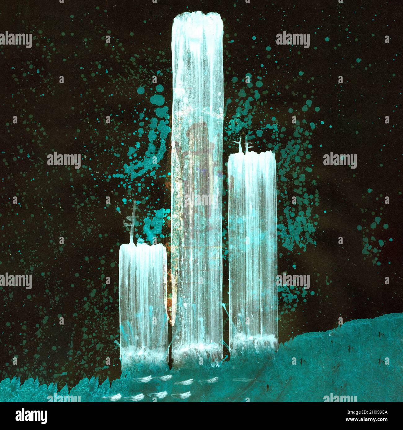 STP Screen Transfer Process - 0147 - Three Spectres Stock Photo - Alamy