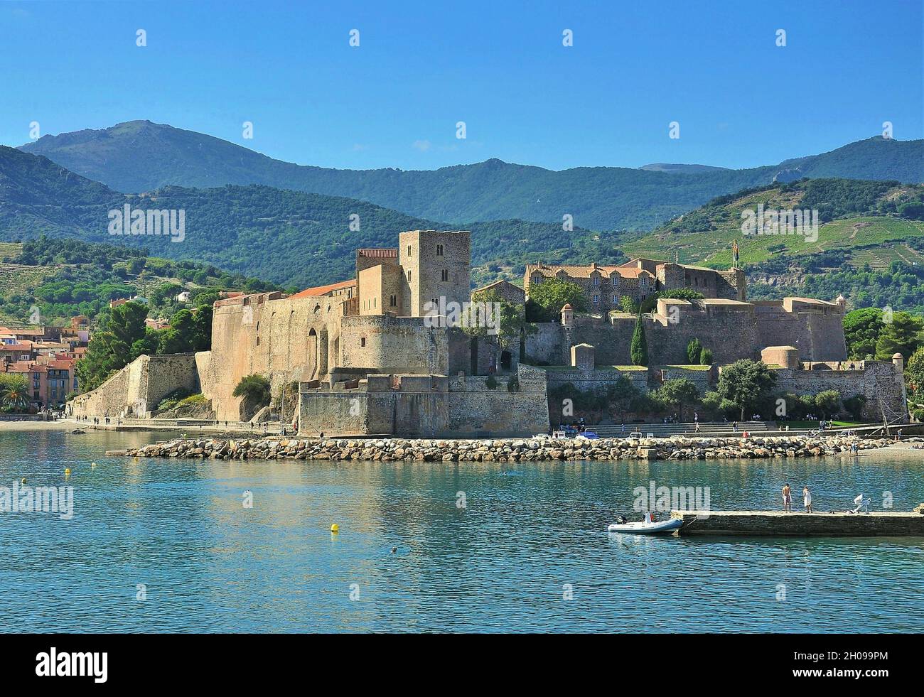 The Royal Castle of Collioure is located in the Eastern Pyrenees, in ...