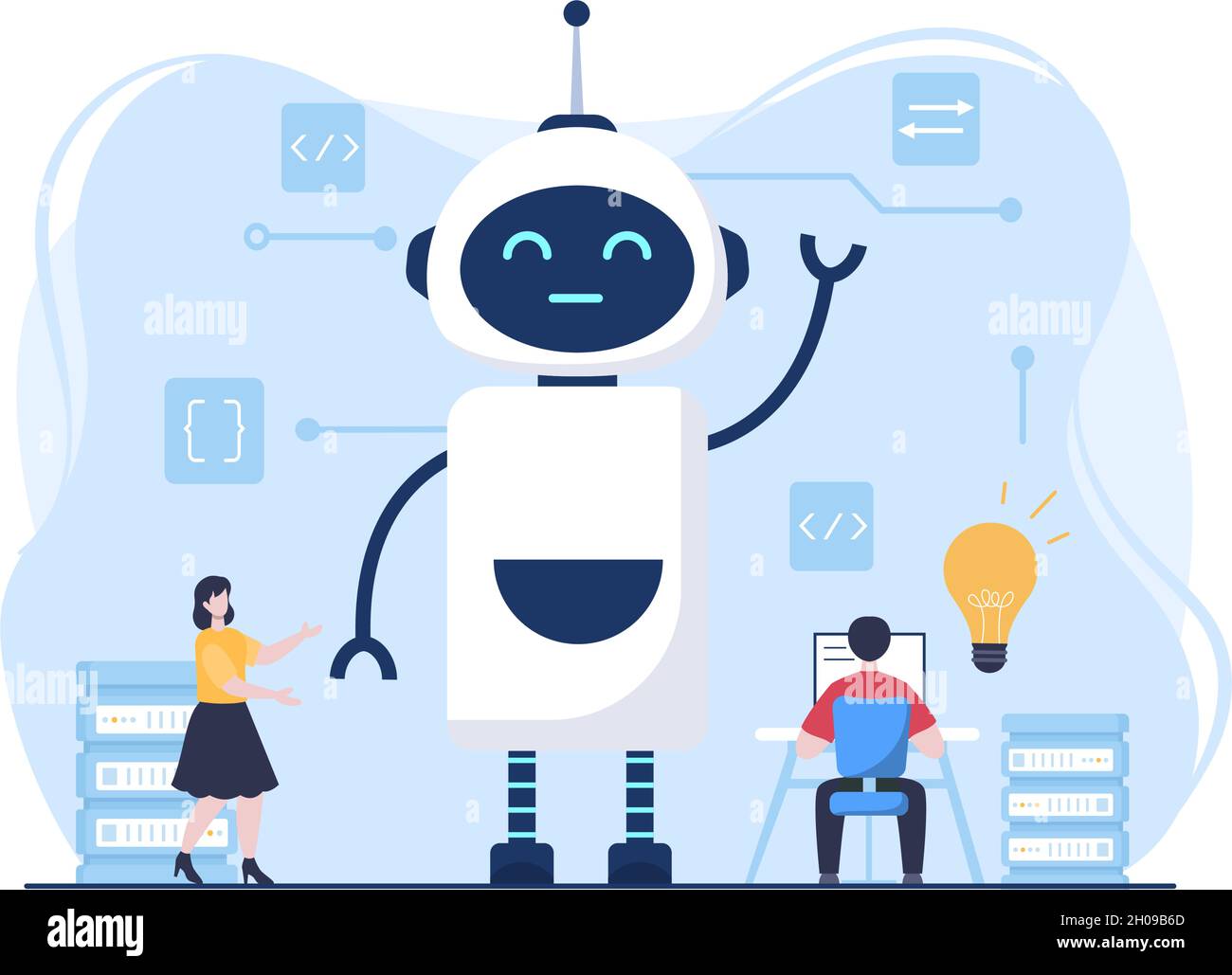 Artificial Intelligence Digital Brain Technology and engineering ...