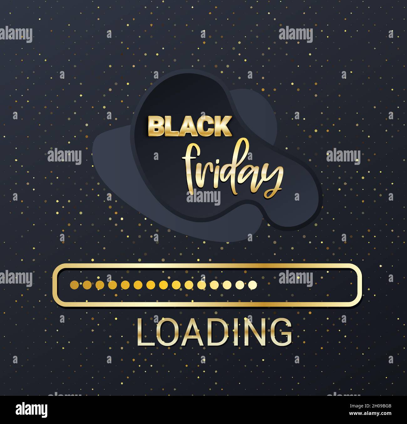 Black Friday loading bar background, banner poster design template ...