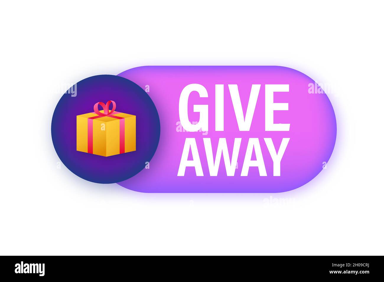 Gift box icon design template. Giveaway. Typography design. Post box ...