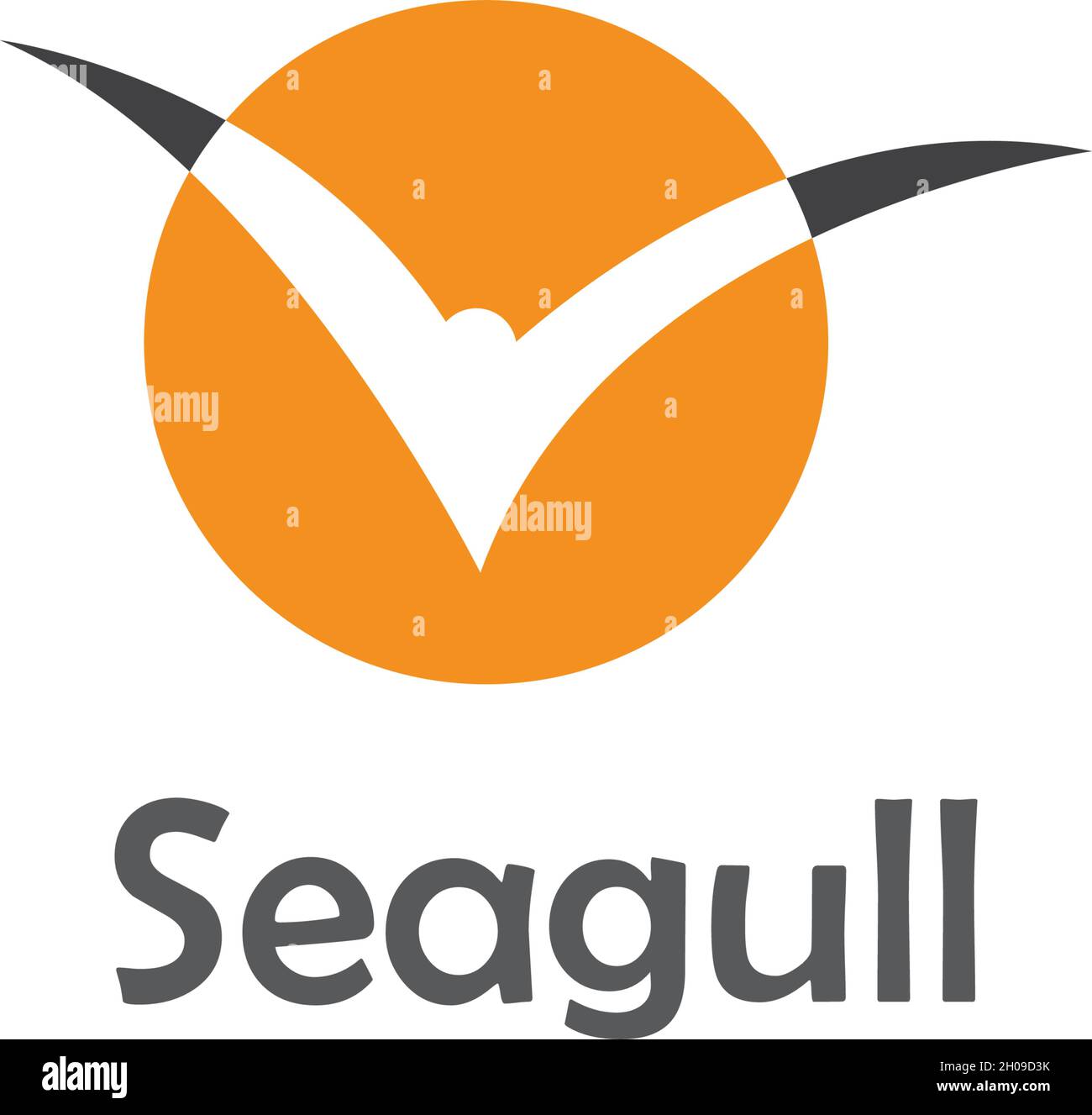 seagull symbol and icon Logo Template vector Stock Vector Image & Art ...