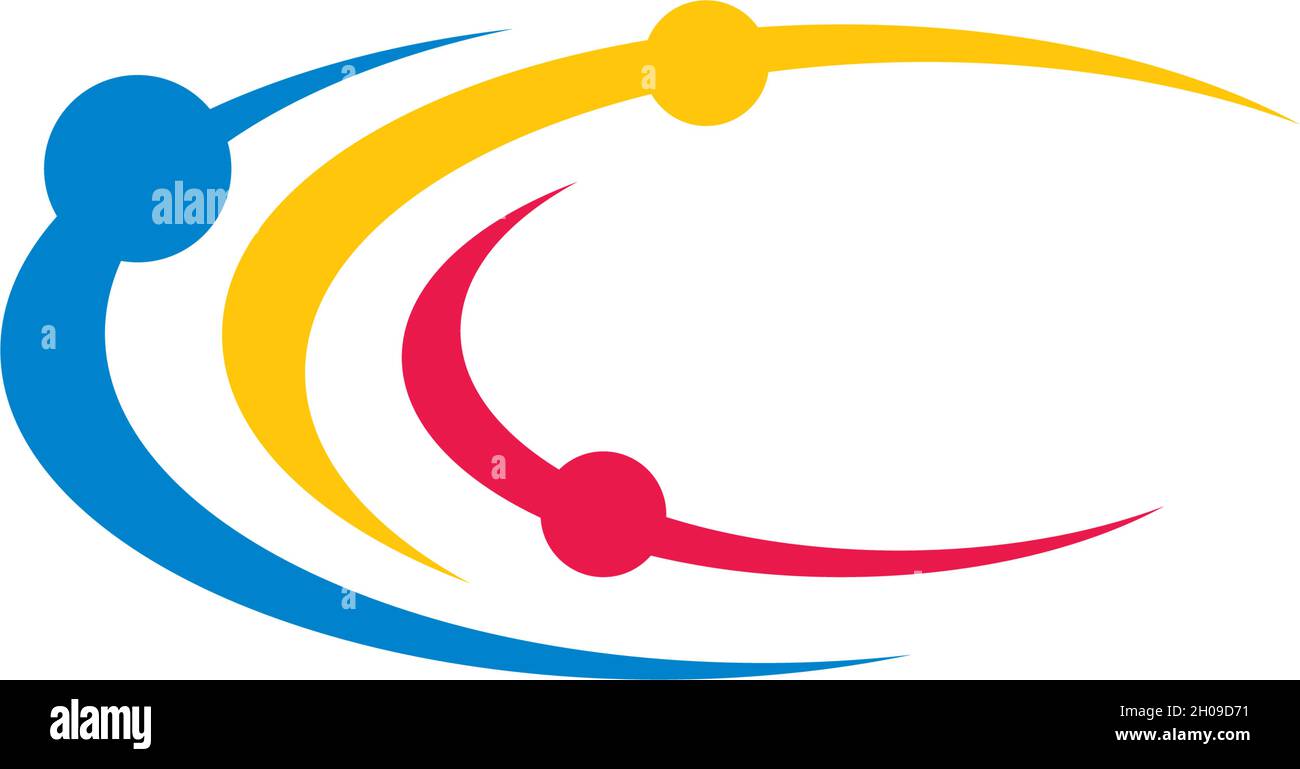 Connecting logo business vector ilustration template Stock Vector Image ...