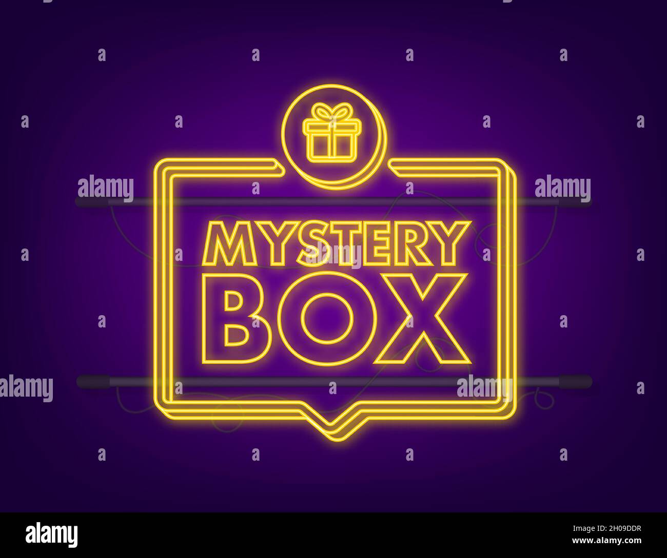 Mystery box. Packaging for concept design. Surprise present. Package ...