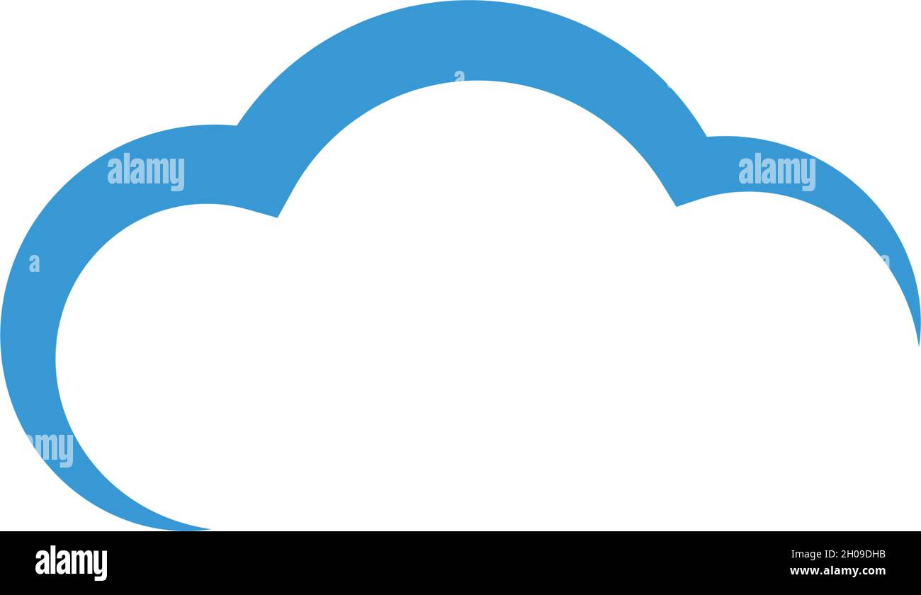 cloud logo vector icon template Stock Vector Image & Art - Alamy