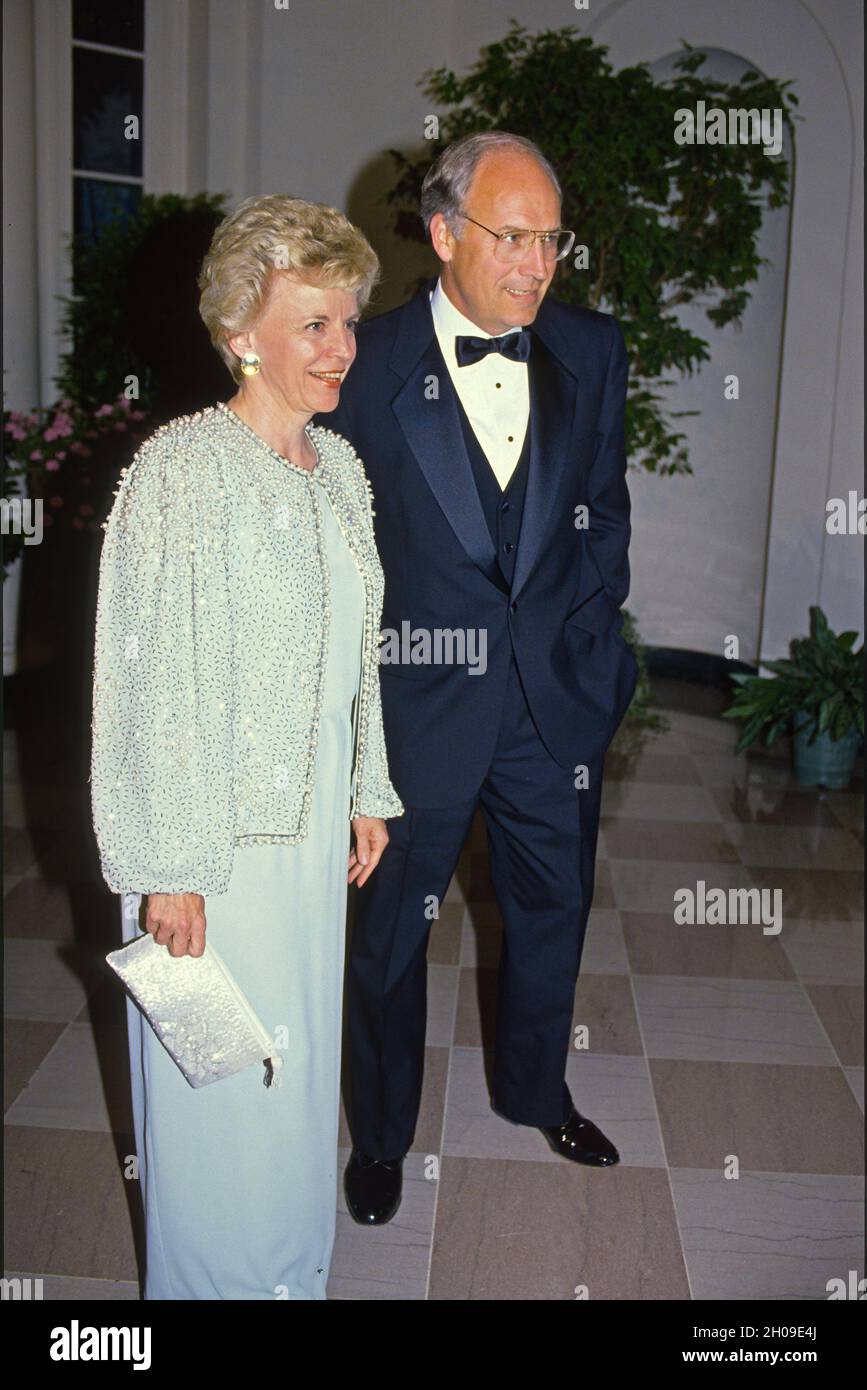 United States Secretary of Defense Dick Cheney and his wife, Lynne ...