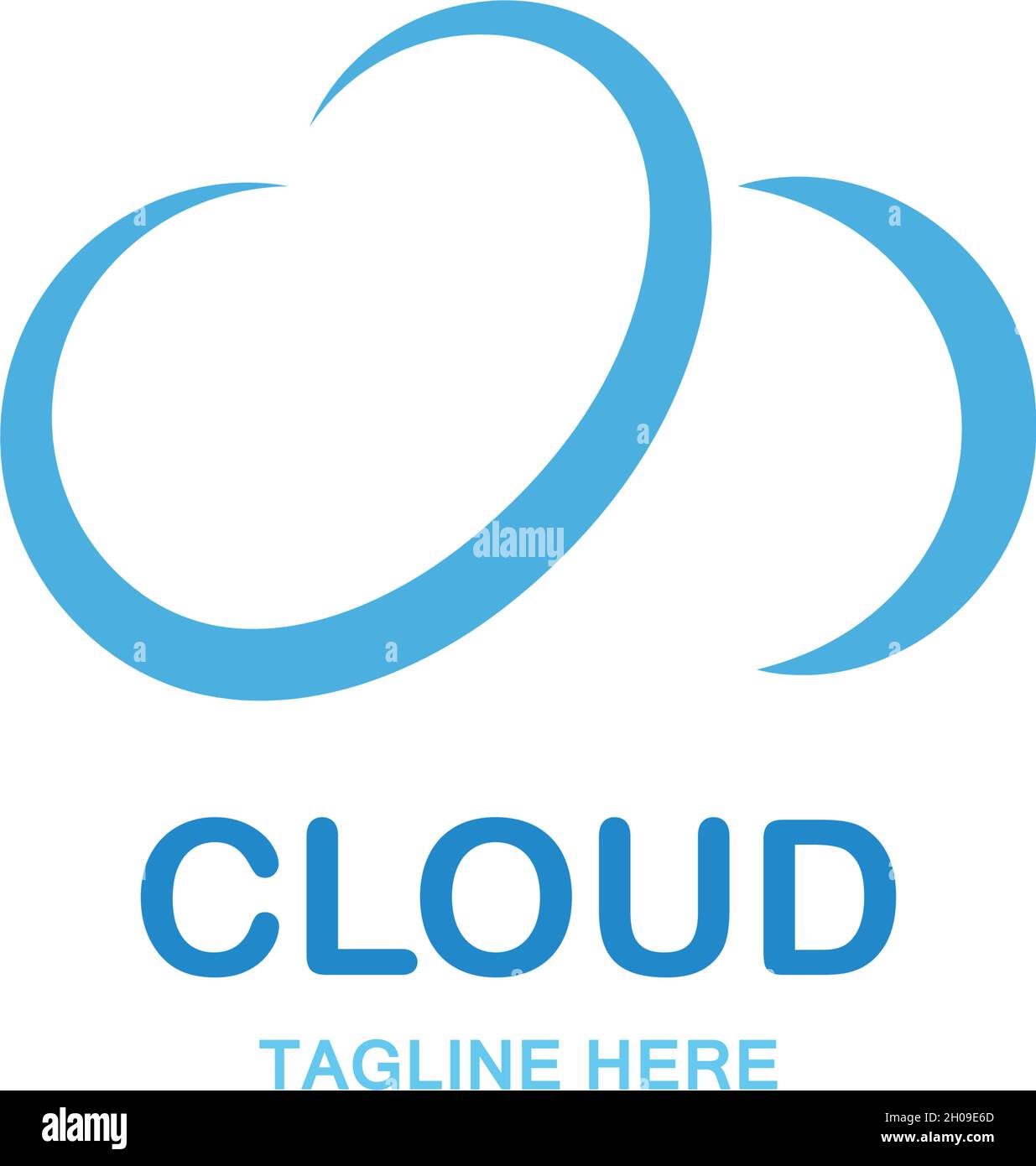 cloud logo vector icon template Stock Vector Image & Art - Alamy