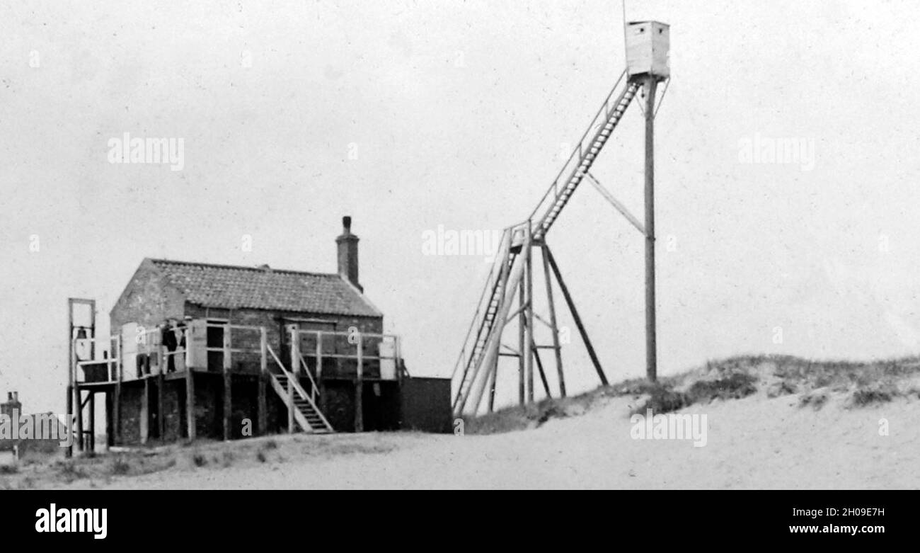 Caistor Watch Room and Lookout Tower in the 1920s Stock Photo - Alamy