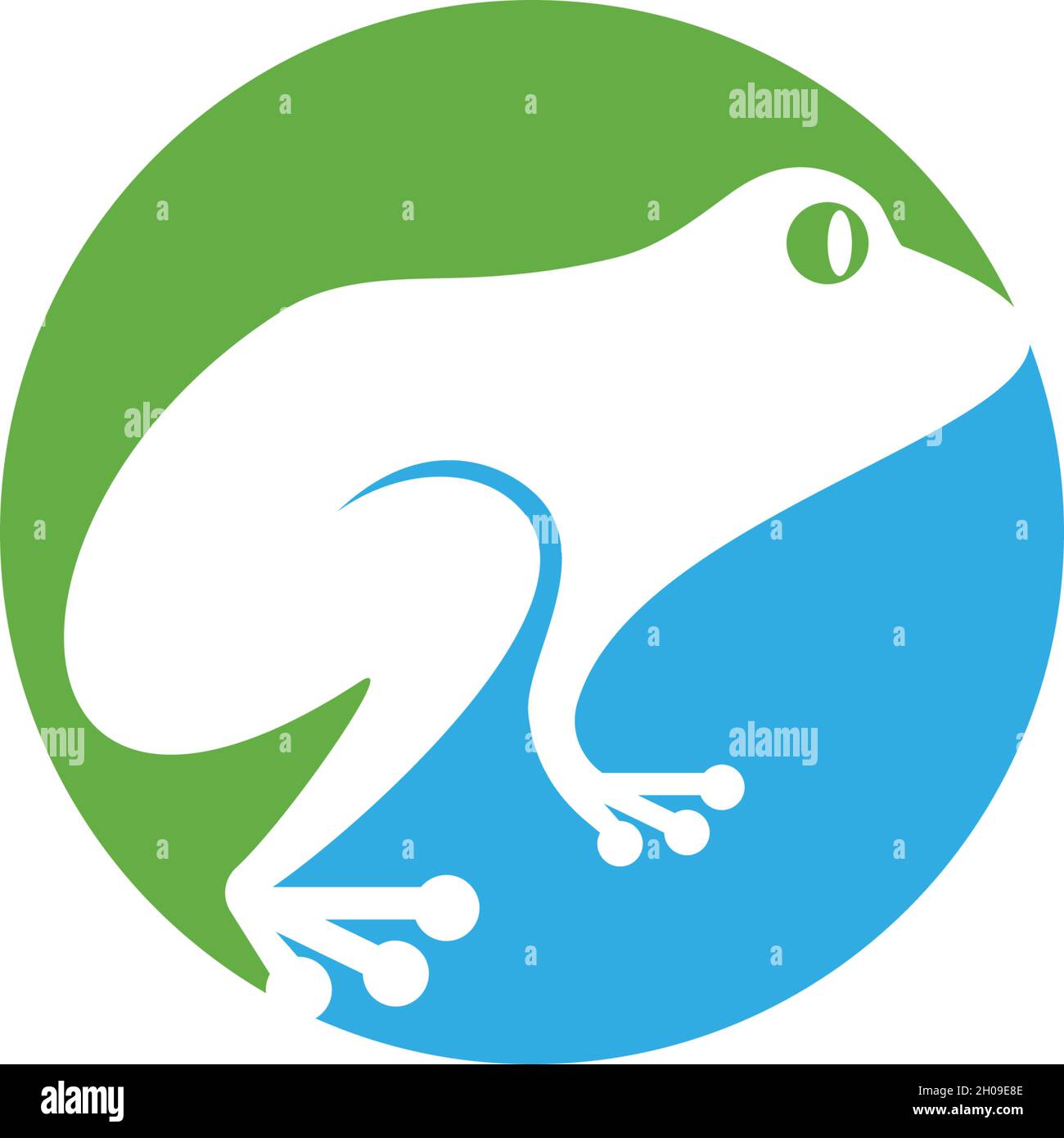 Frog Logo Template vector illustration Stock Vector Image & Art - Alamy