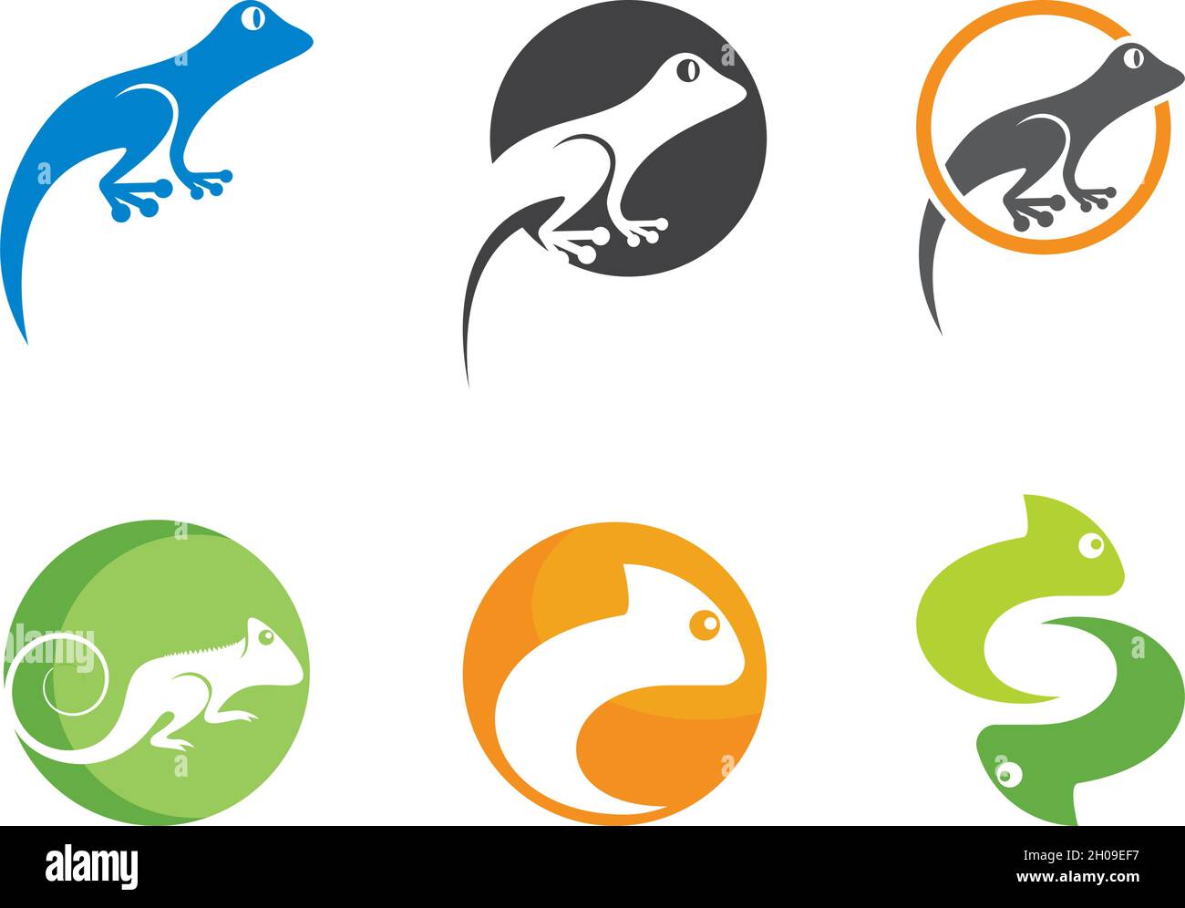Lizard logo vector illustration template Stock Vector Image & Art - Alamy