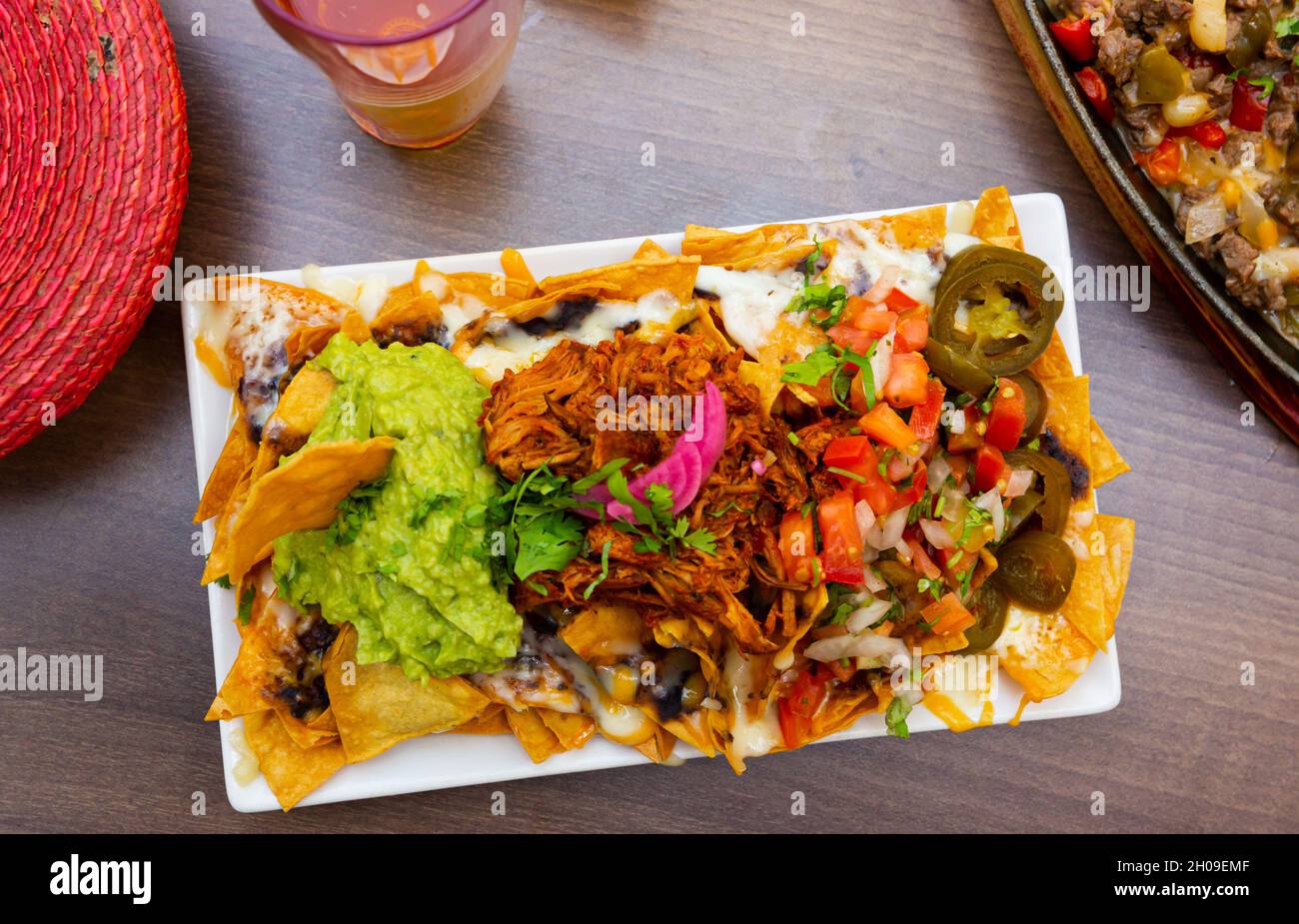 Traditional Mexican dish Nachos Stock Photo - Alamy