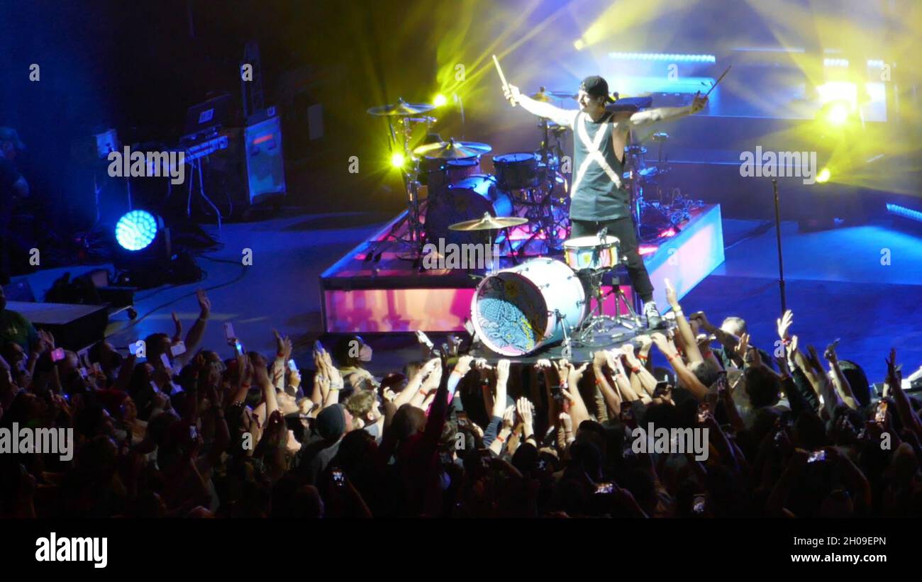 Los Angeles, California, USA 30th September 2021 Musician Josh Dun of ...