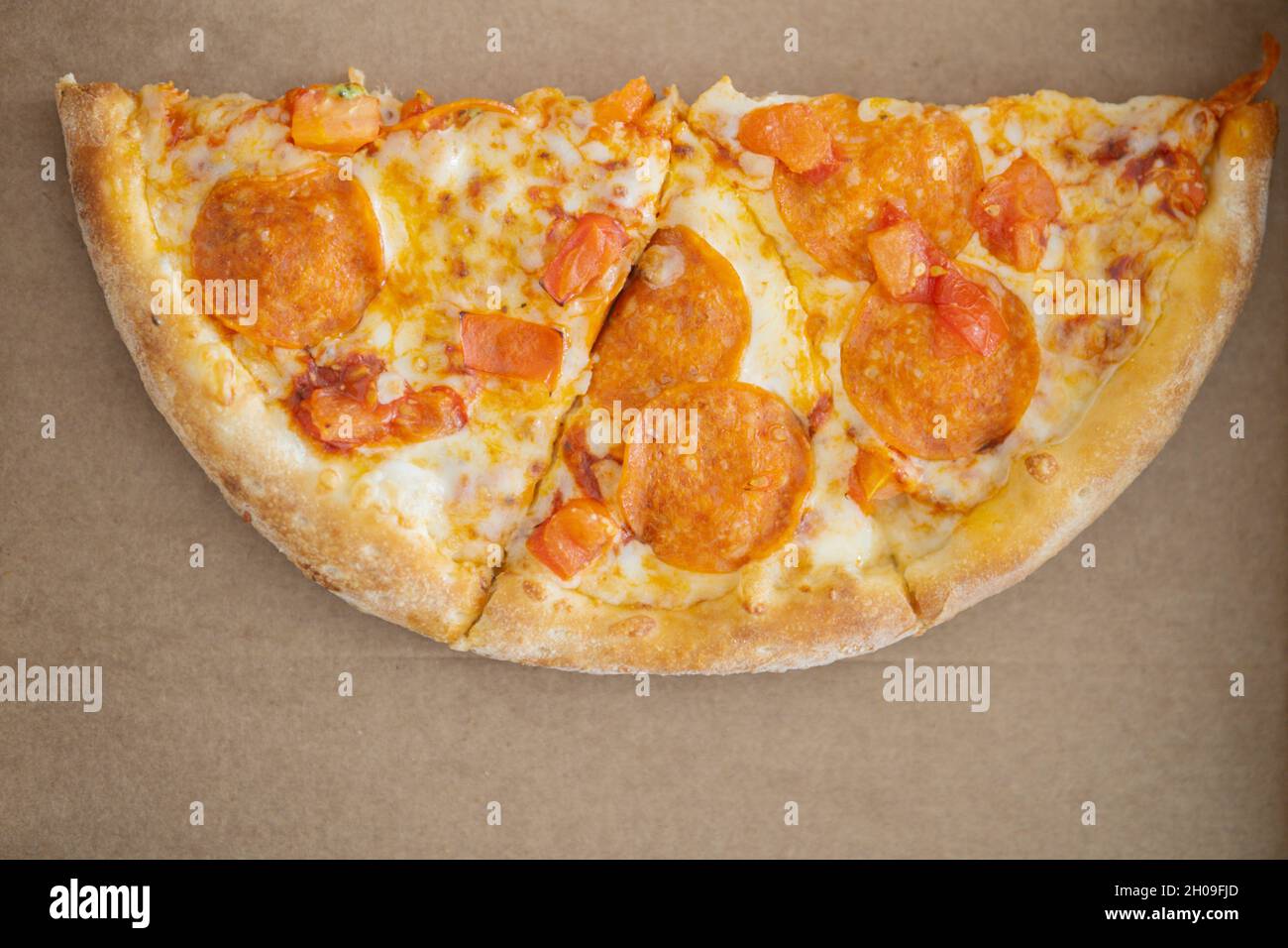 Pizza slice top view hi-res stock photography and images - Alamy