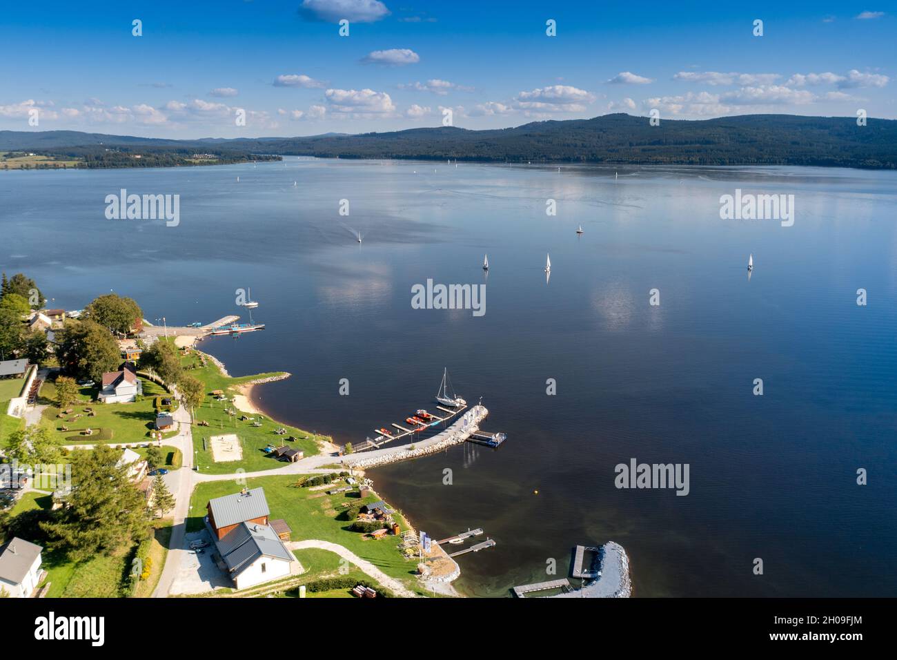 Dolní Vltavice, Prehrada Lipno, Jizni Cechy, Ceska republika / Dolni ...