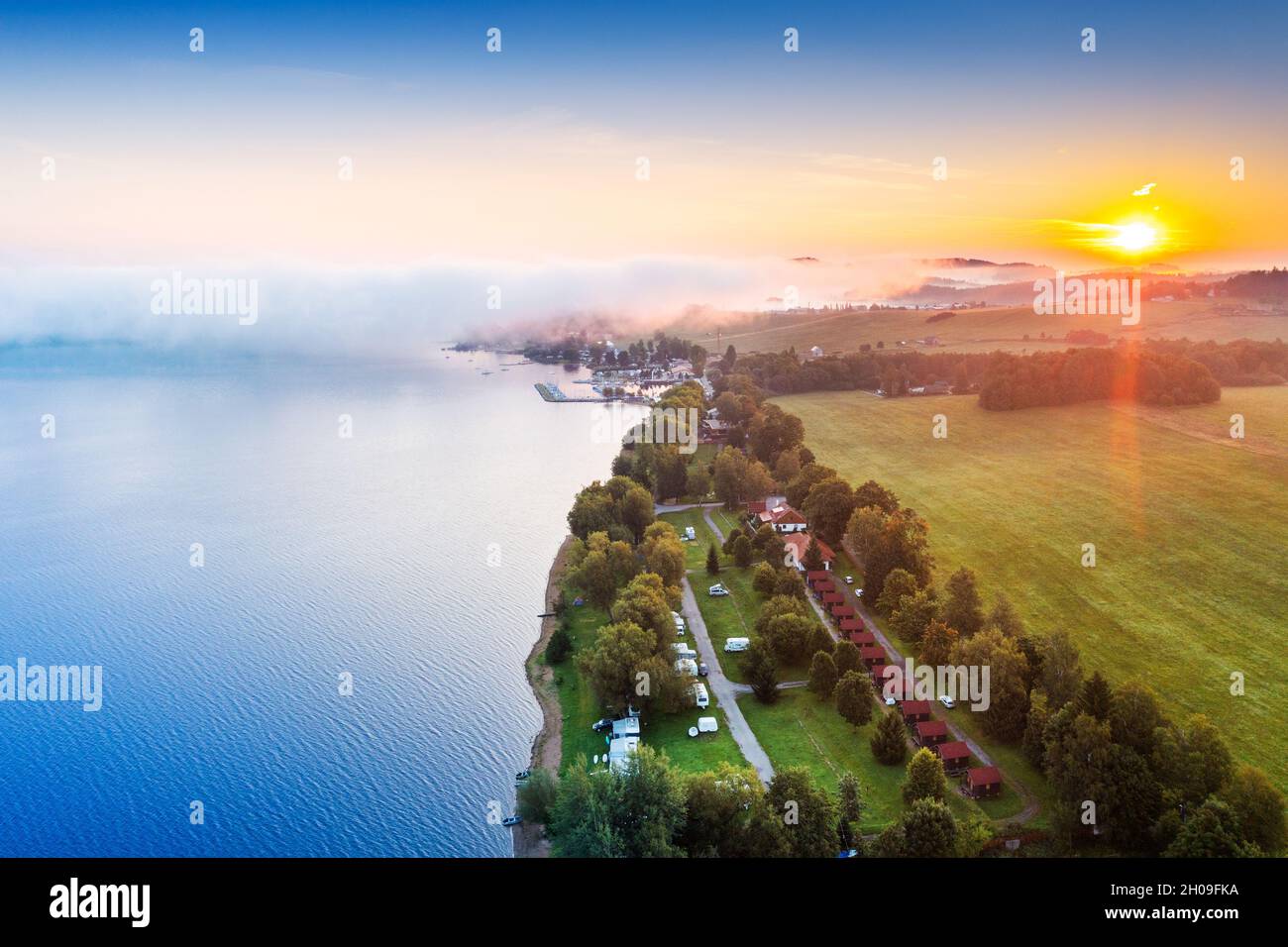 Prehrada Lipno, Jizni Cechy, Ceska republika / Lipno lake, South ...
