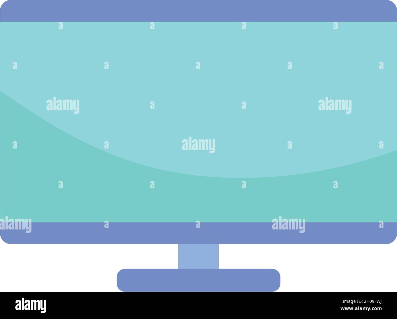 computer monitor icon on white background Stock Vector Image & Art - Alamy