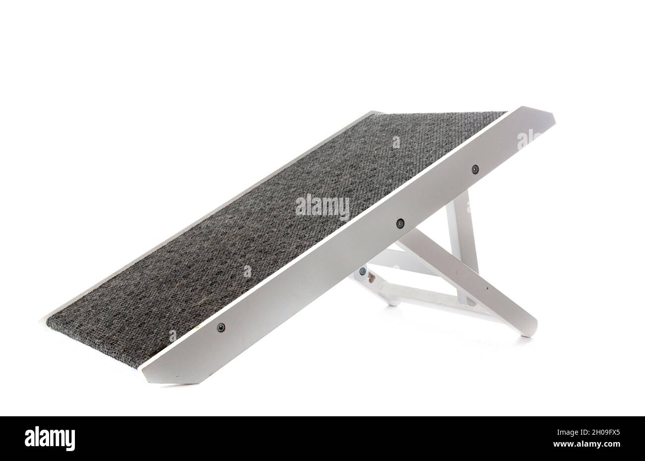 access ramp for dog in front of white background Stock Photo - Alamy