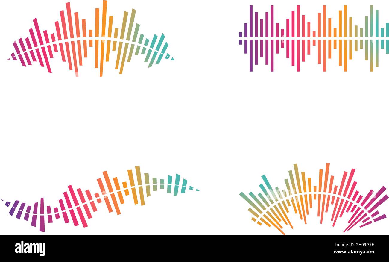 sound wave music logo vector template Stock Vector Image & Art - Alamy