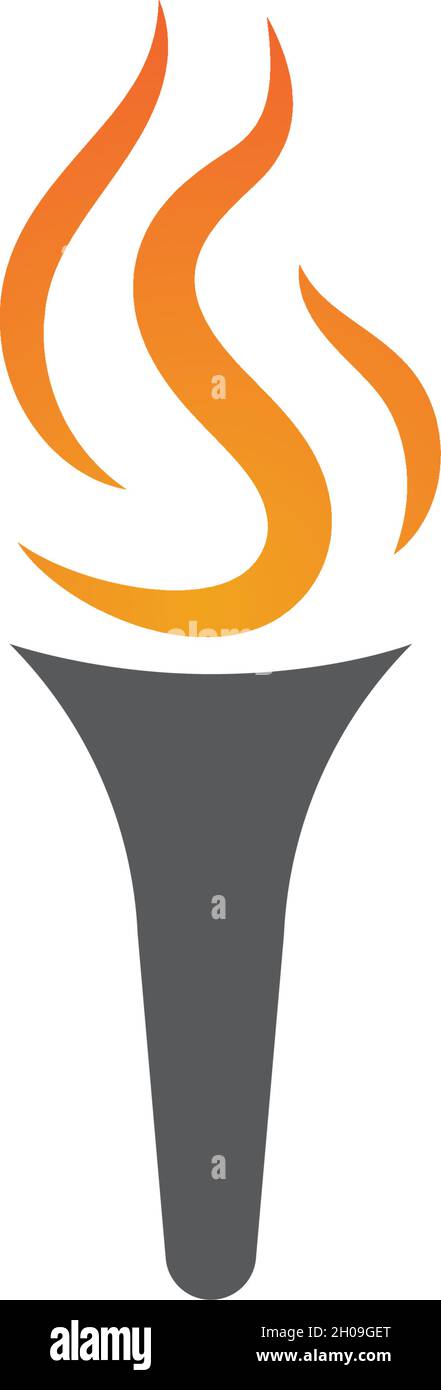 Torch logo vector template ilustration concept Stock Vector Image & Art ...
