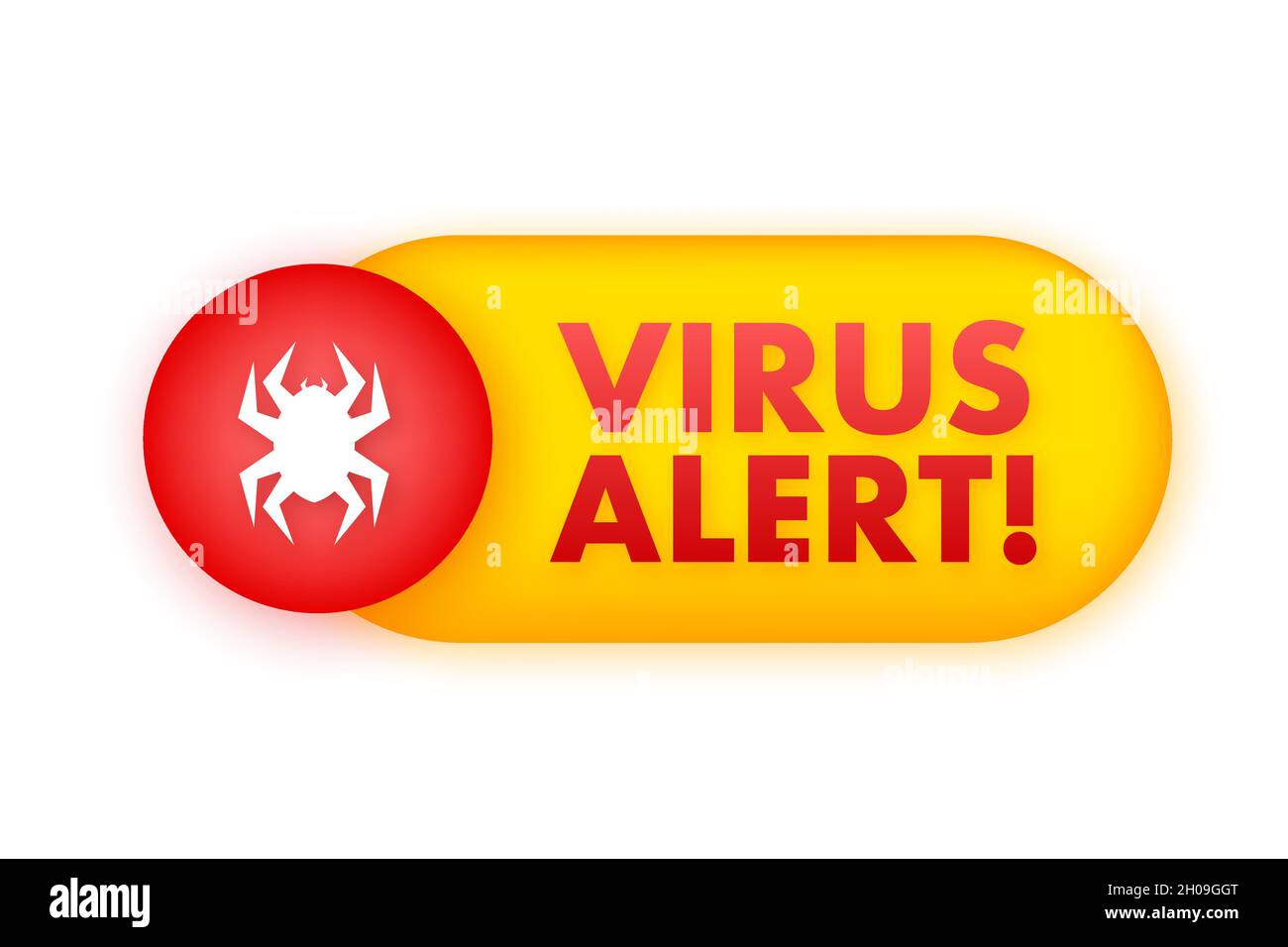 Danger Symbol Vector Illustration Virus Protection Computer Virus