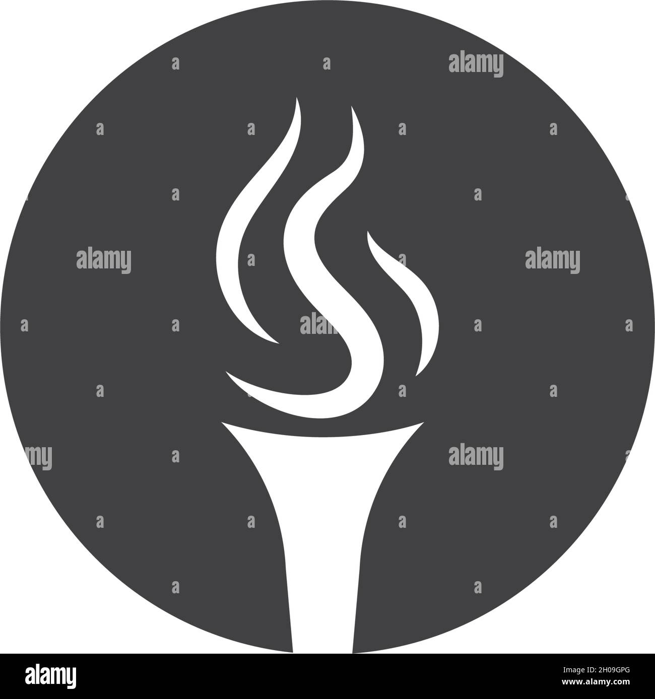 Torch logo vector template ilustration concept Stock Vector Image & Art ...
