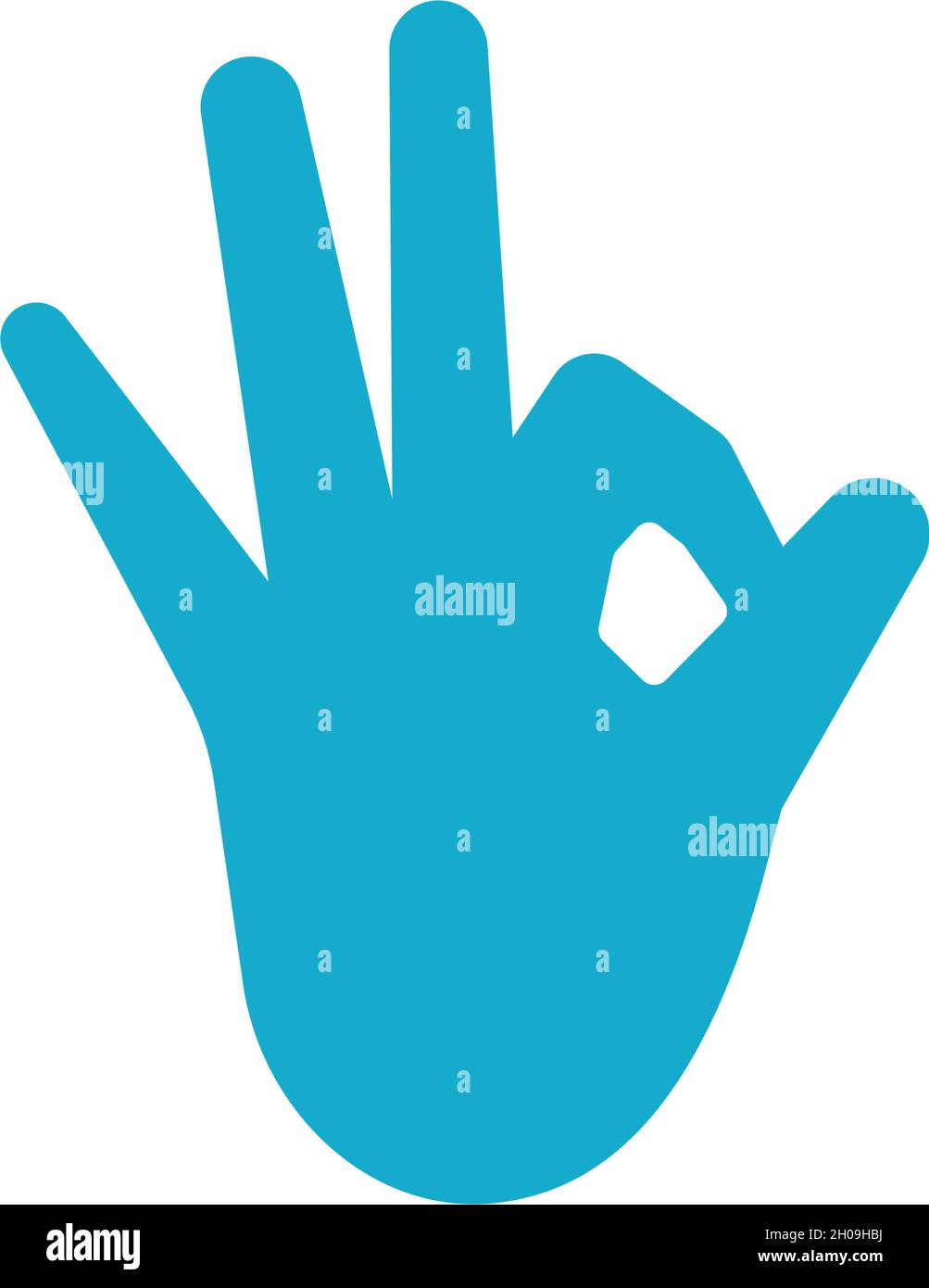 Ok hand gesture Stock Vector Images - Alamy