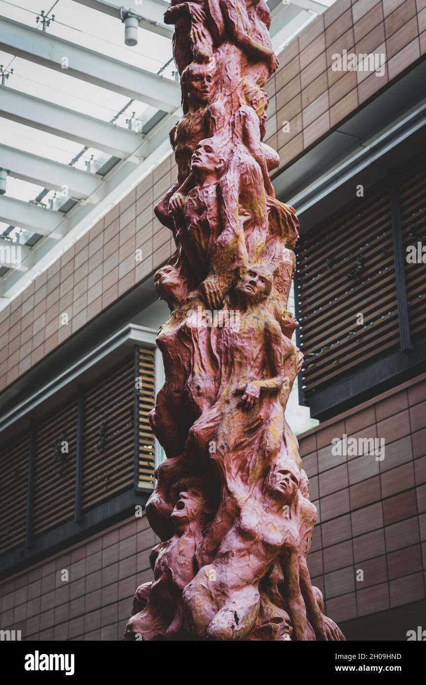Hong Kong, China. 11th Oct, 2021. A view of the "Pillar of Shame before ...