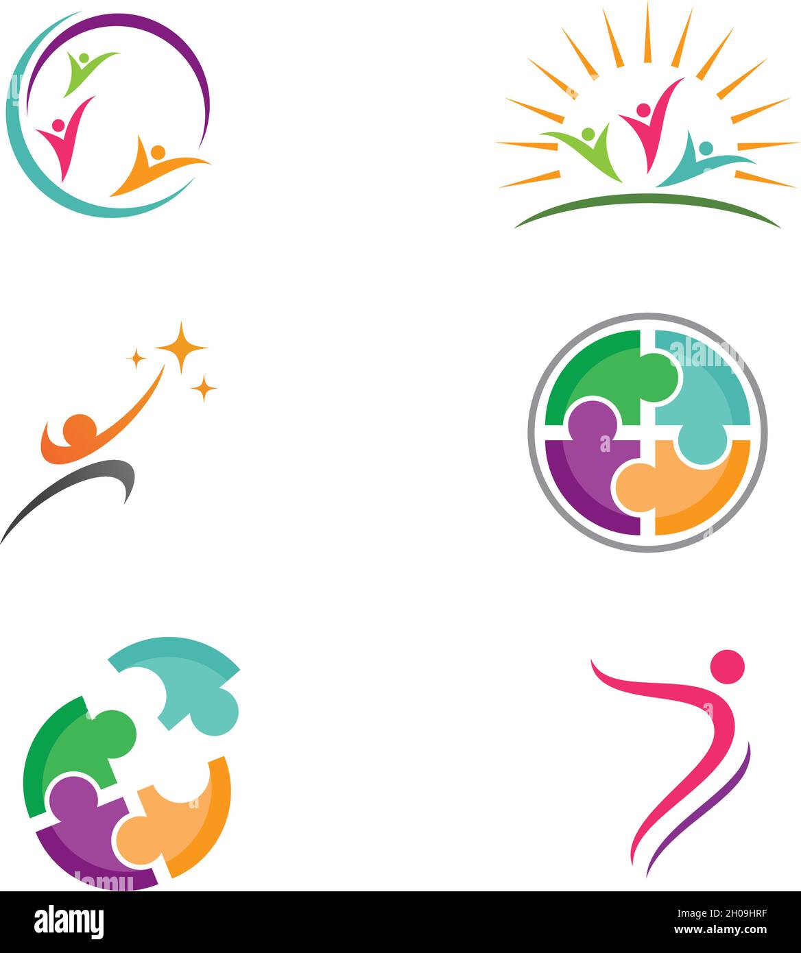 Community, network and social logo design template vector Stock Vector ...