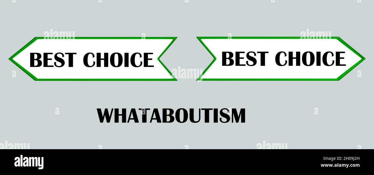 3D illustration of two opposite road signs with the print BEST CHOICE ...