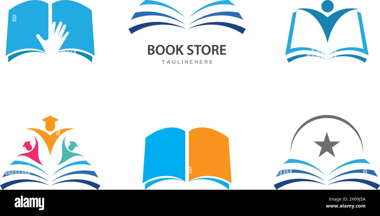 Book education Logo Template vector Illustration design Stock Vector ...